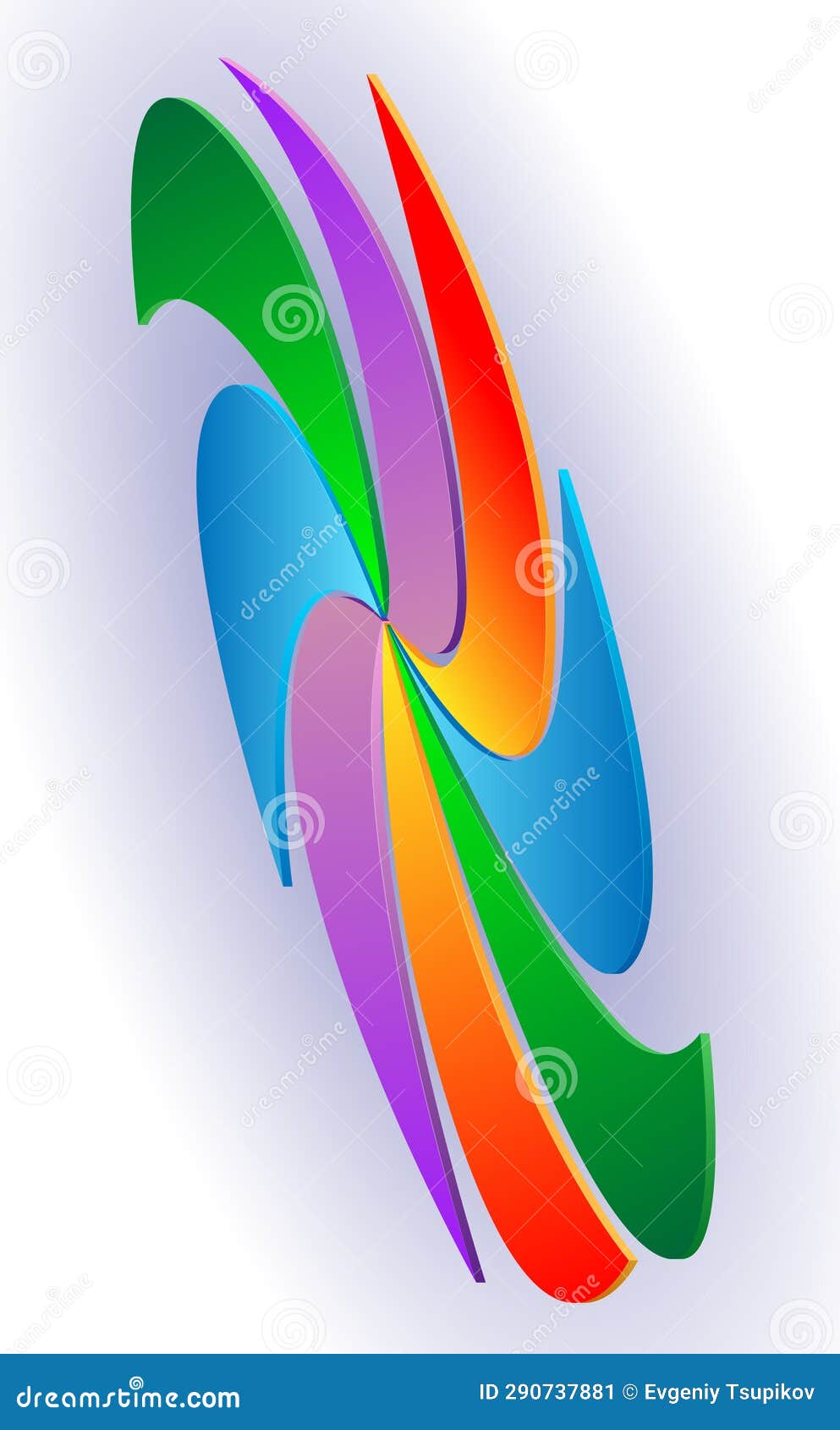 Colored rotation disk. stock illustration. Illustration of round ...