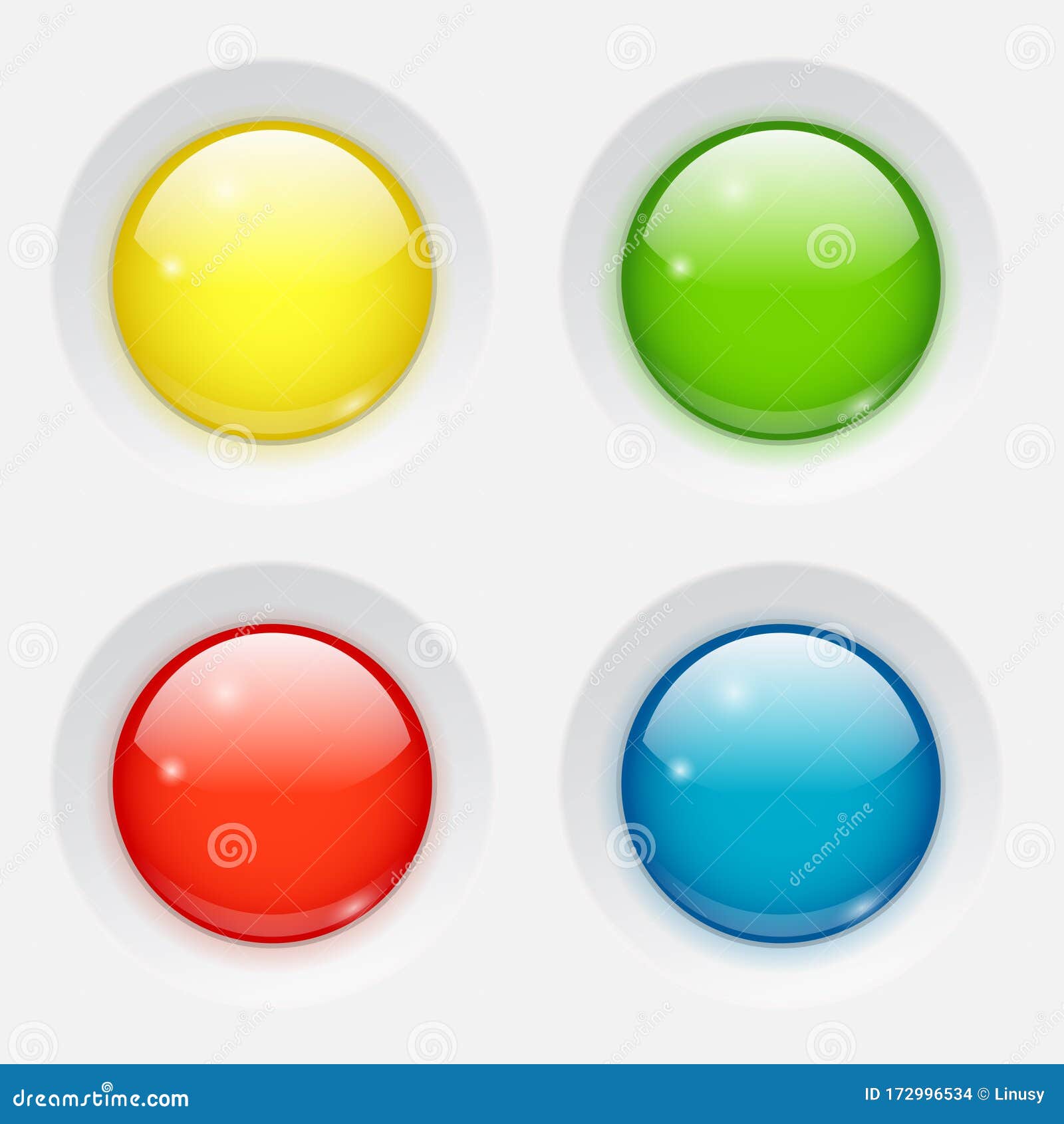 Colored round buttons stock vector. Illustration of circle - 172996534 Colored round buttons stock vector. Illustration of circle - 172996534