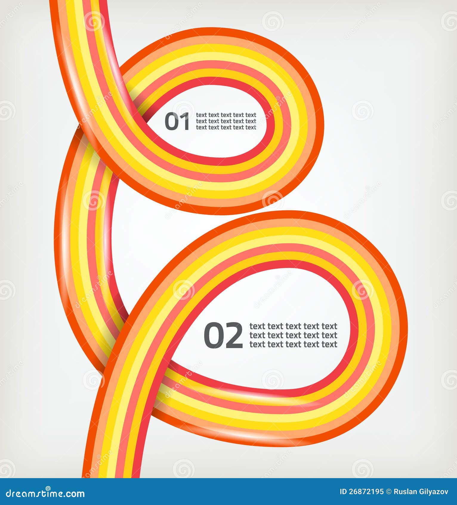 Colored round lines stock vector. Illustration of drawing - 26872195
