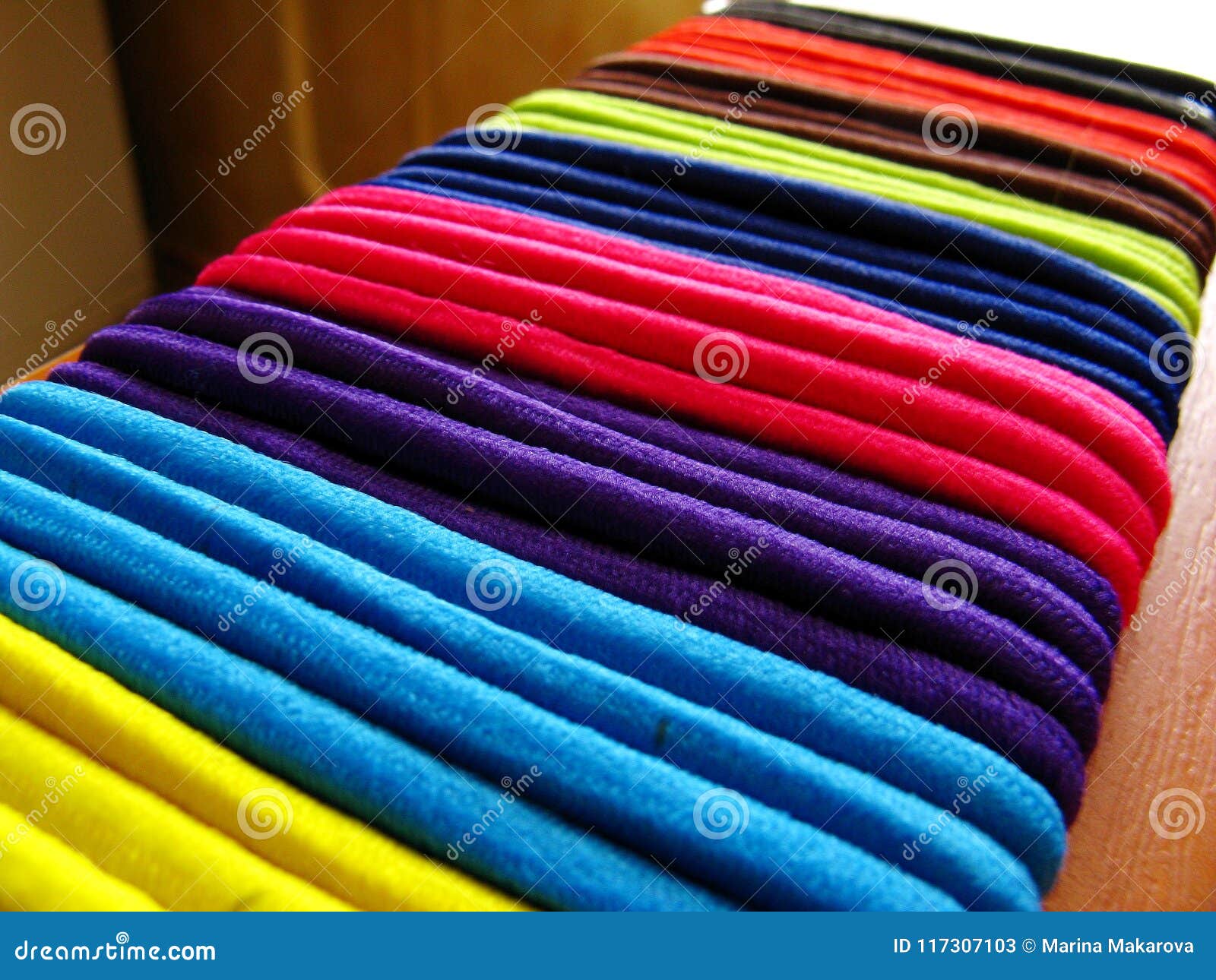 Colored rubber bands stock image. Image of cloth, pattern - 117307103