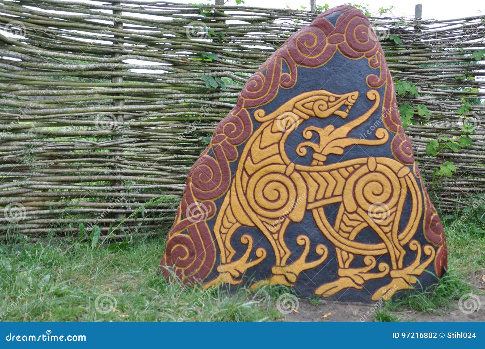 Colored rune stone stock photo. Image of rune, runestone - 97216802