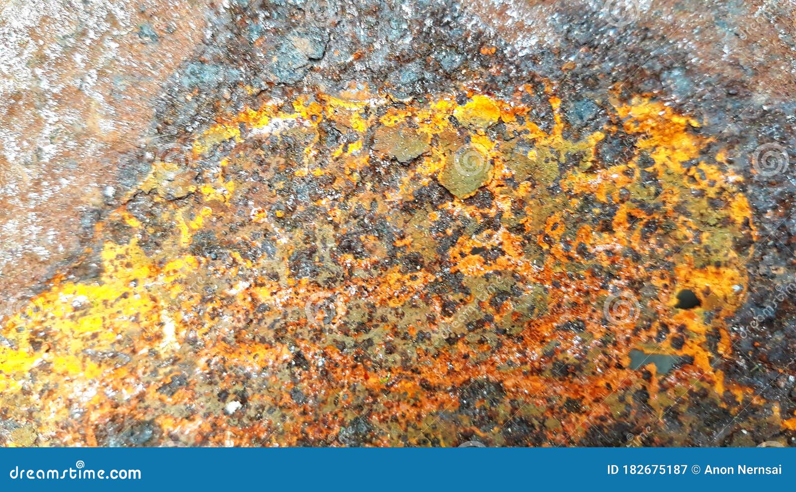 Rusty Stained Metal. As a Background Texture. Stock Image - Image of ...