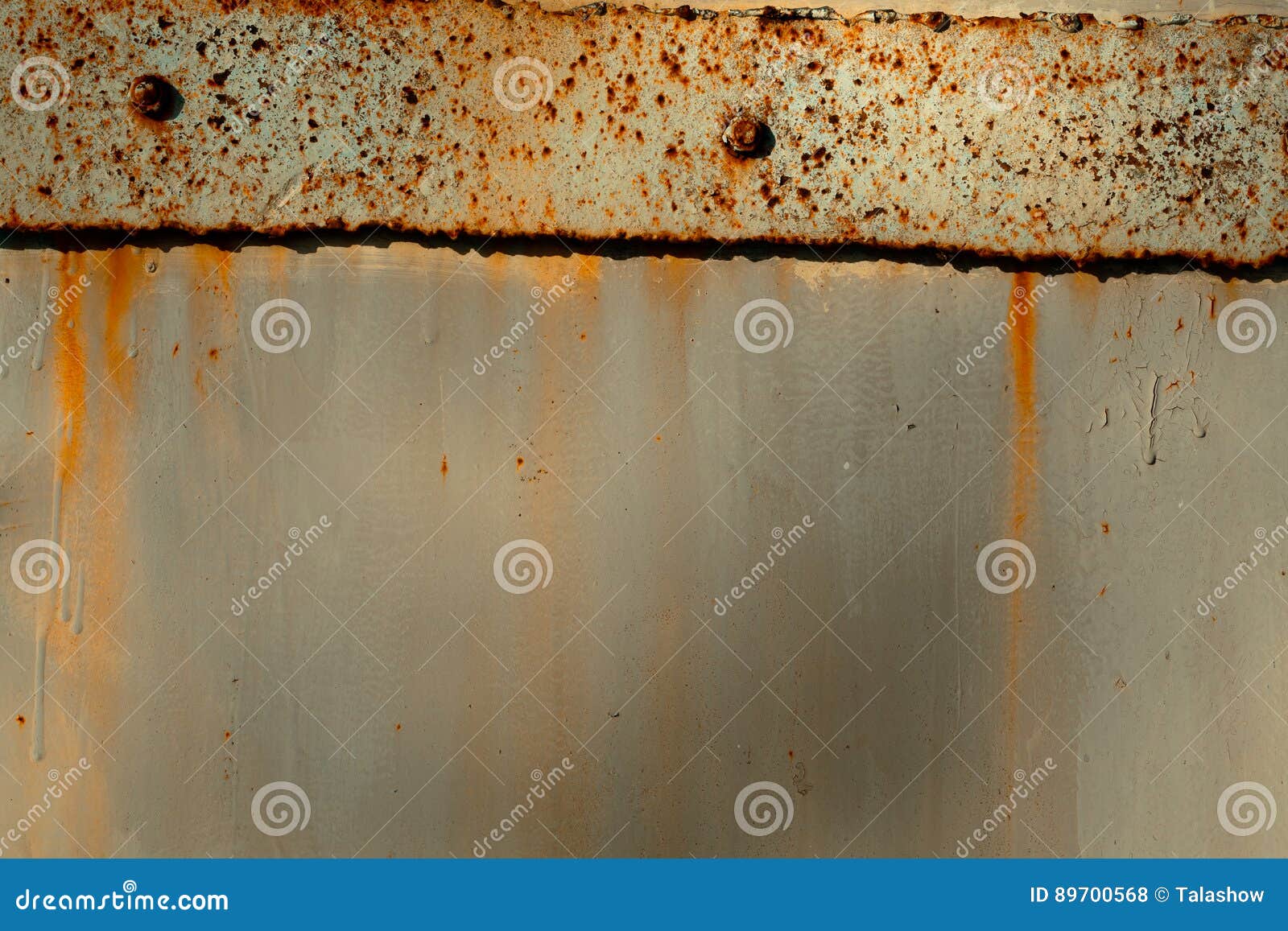 Colored Rusty Stained Metal Wall Texture Pattern. Stock Photo - Image ...