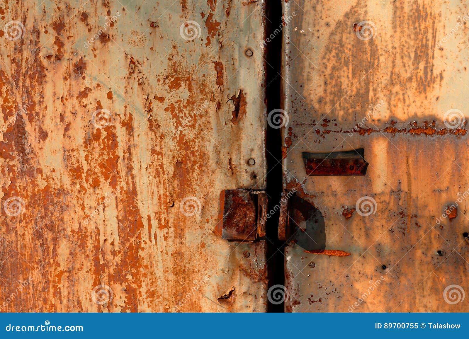 Colored Rusty Stained Metal Wall Texture Pattern. Stock Image - Image ...