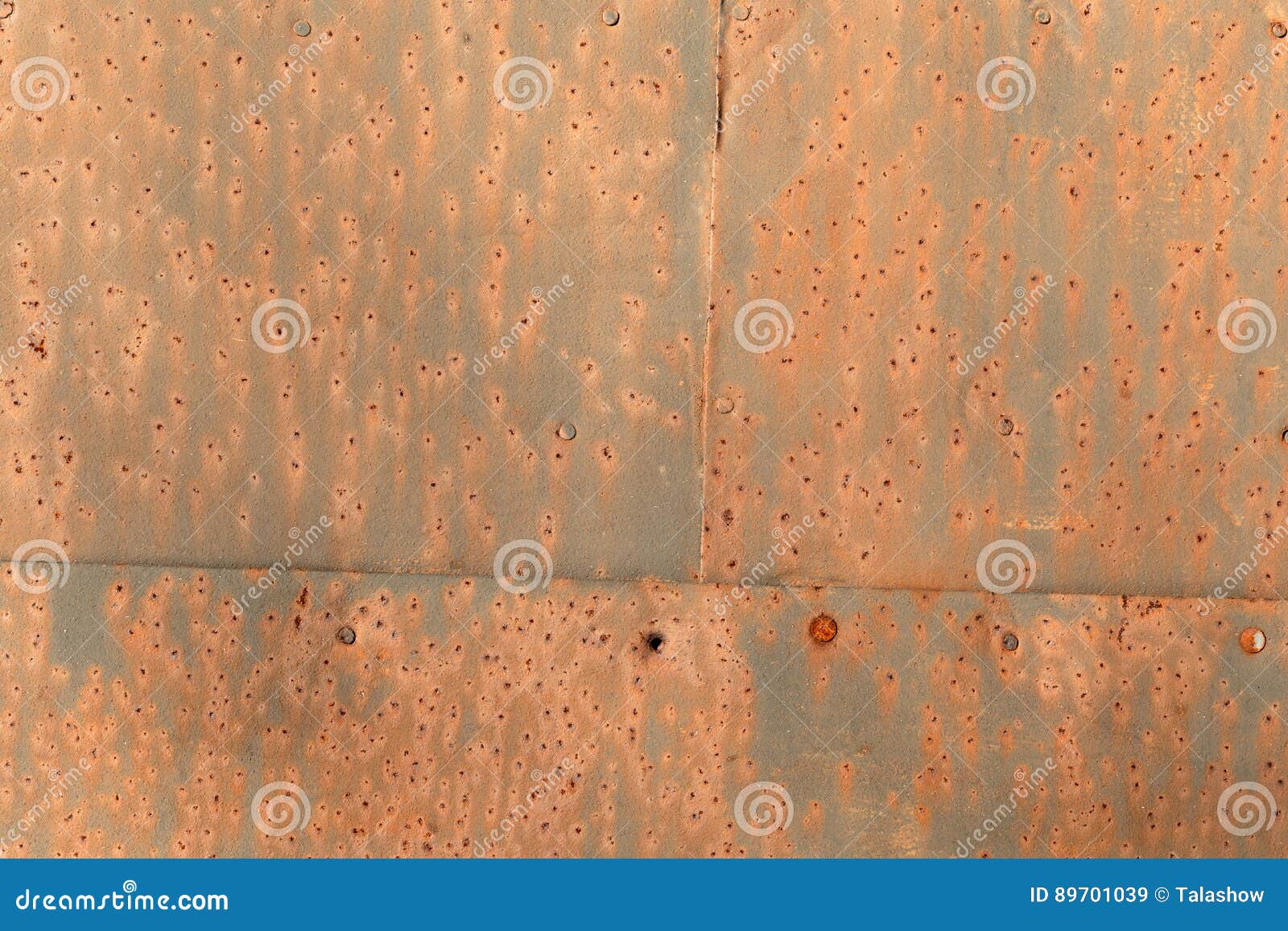 Colored Rusty Stained Metal Wall Texture Pattern. Stock Image - Image ...