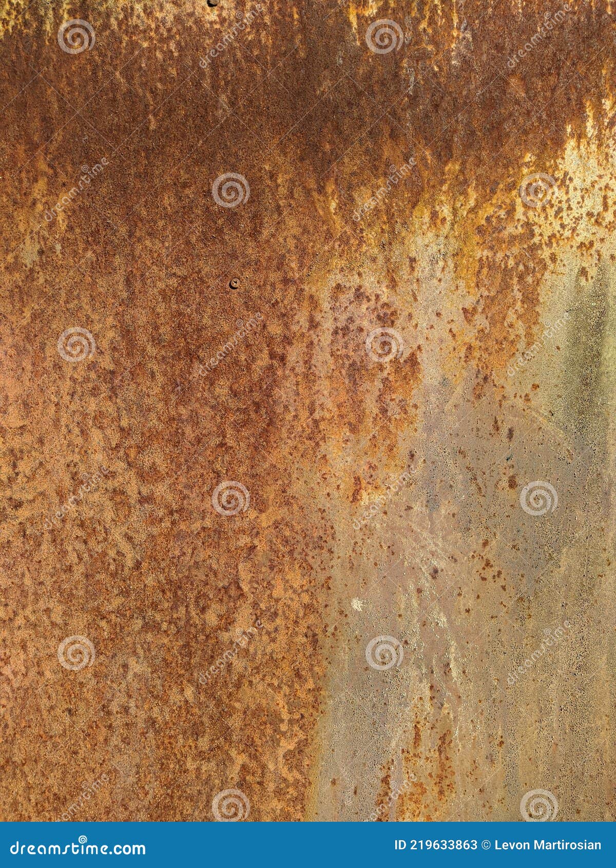 Colored Rusty Stained Metal Wall Texture Pattern Stock Image - Image of ...