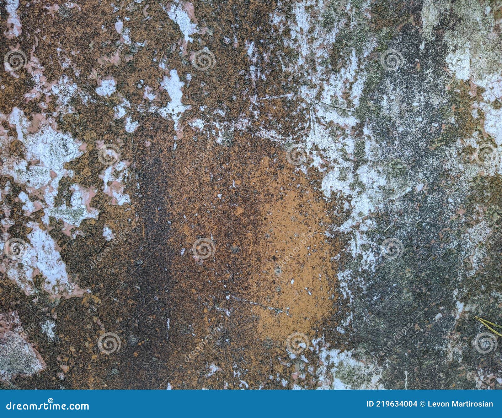 Colored Rusty Stained Metal Wall Texture Pattern Stock Photo - Image of ...