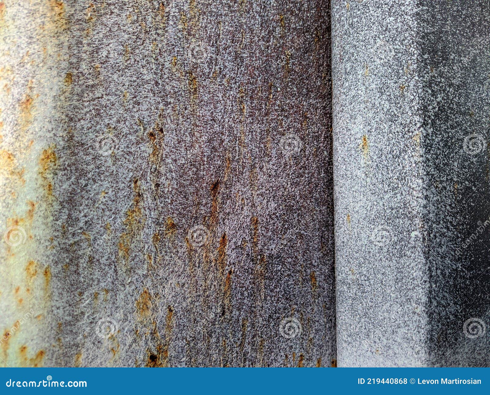 Colored Rusty Stained Metal Wall Texture Pattern Stock Photo - Image of ...