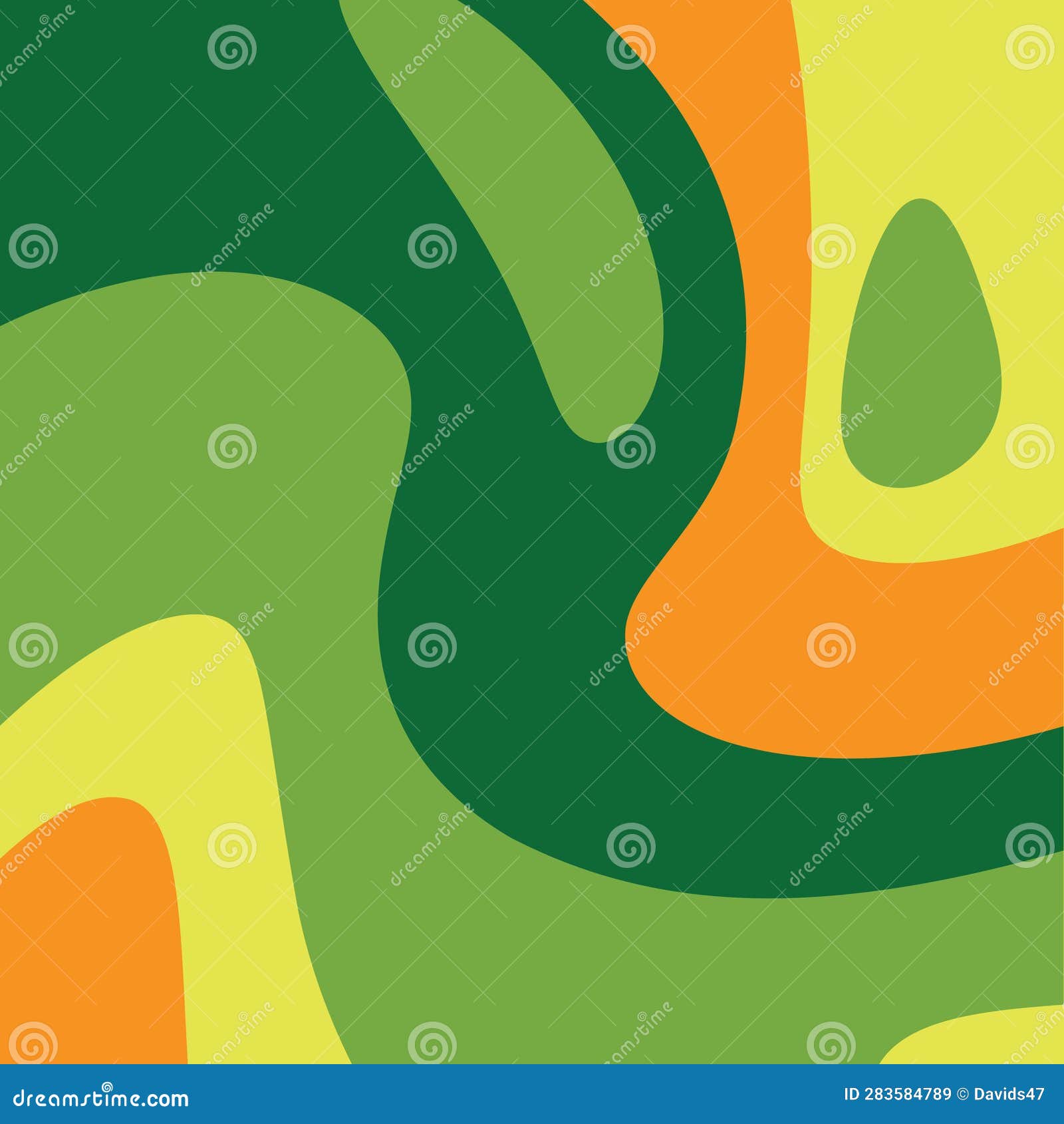 Colored 70s Groovy Background Wallpaper Vector Stock Vector ...