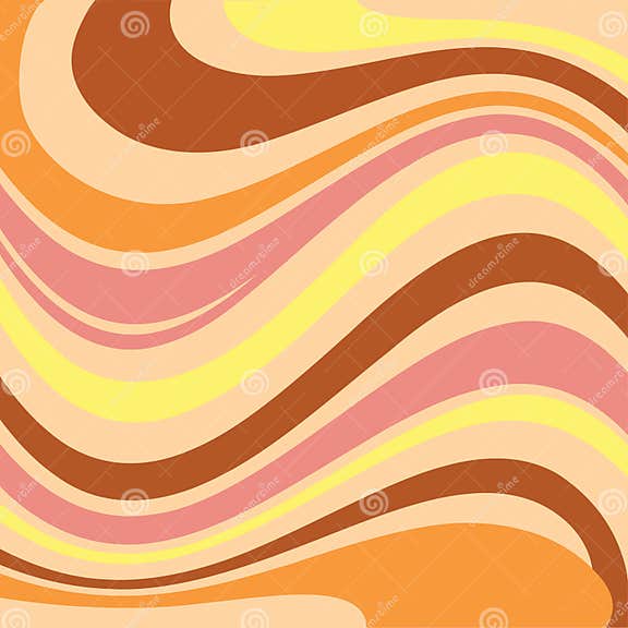 Colored 70s Groovy Background Wallpaper Vector Stock Vector ...