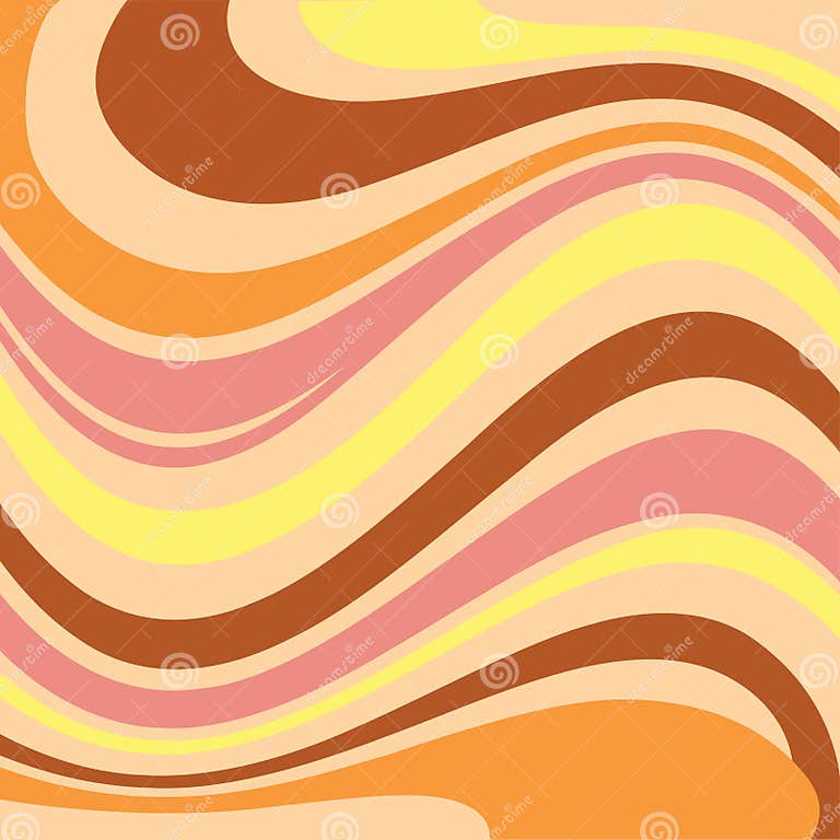 Colored 70s Groovy Background Wallpaper Vector Stock Vector ...