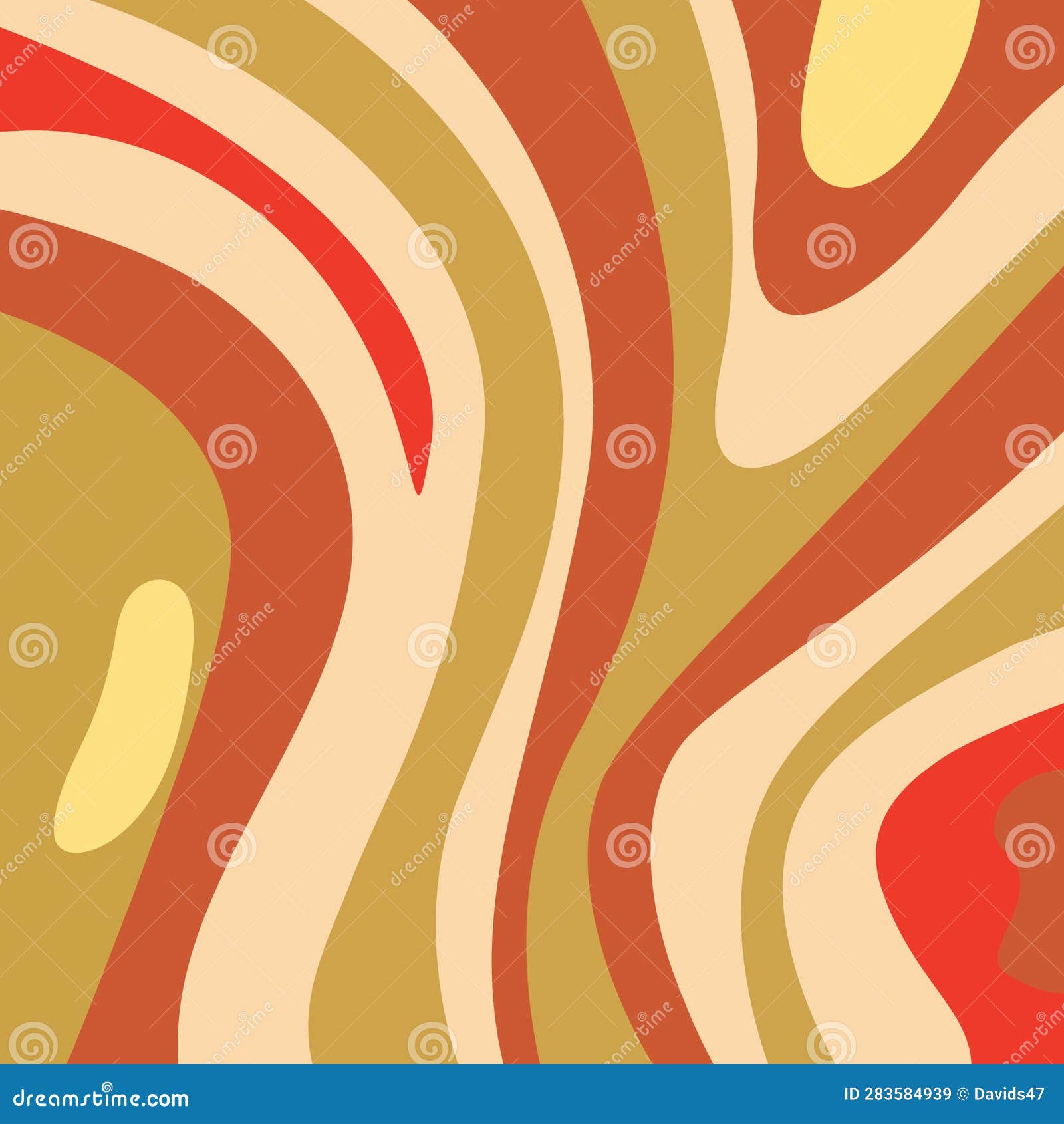 Colored 70s Groovy Background Wallpaper Vector Stock Vector ...