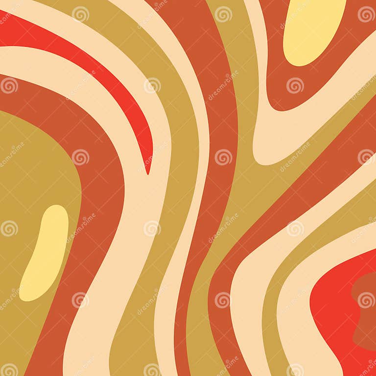 Colored 70s Groovy Background Wallpaper Vector Stock Vector ...