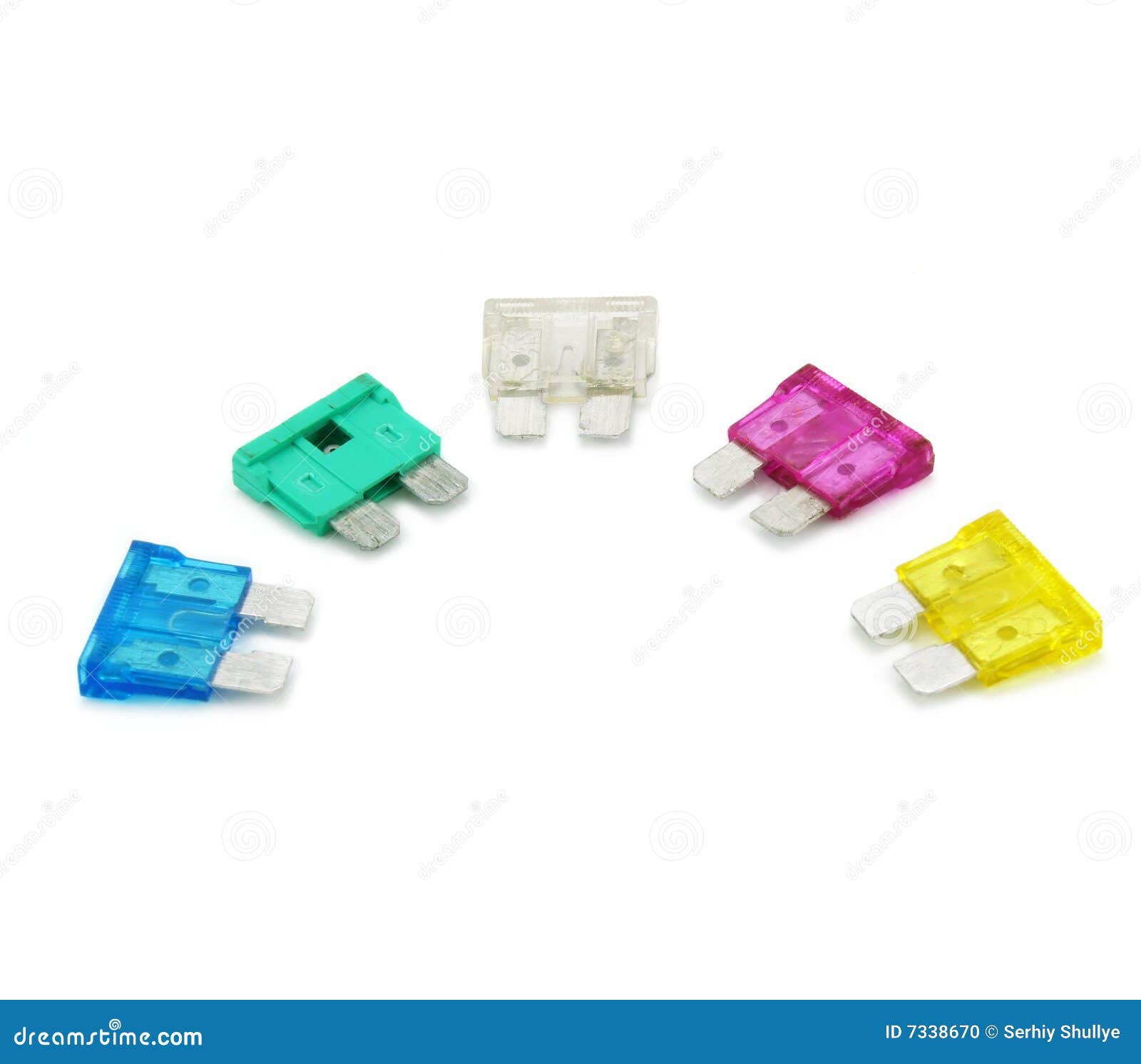 Colored safety fuses stock photo. Image of electricity - 7338670