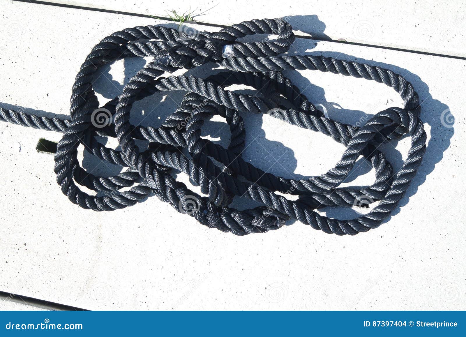 Colored sailor ropes stock photo. Image of boat, marine - 87397404