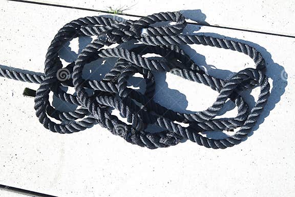 Colored sailor ropes stock photo. Image of boat, marine - 87397404