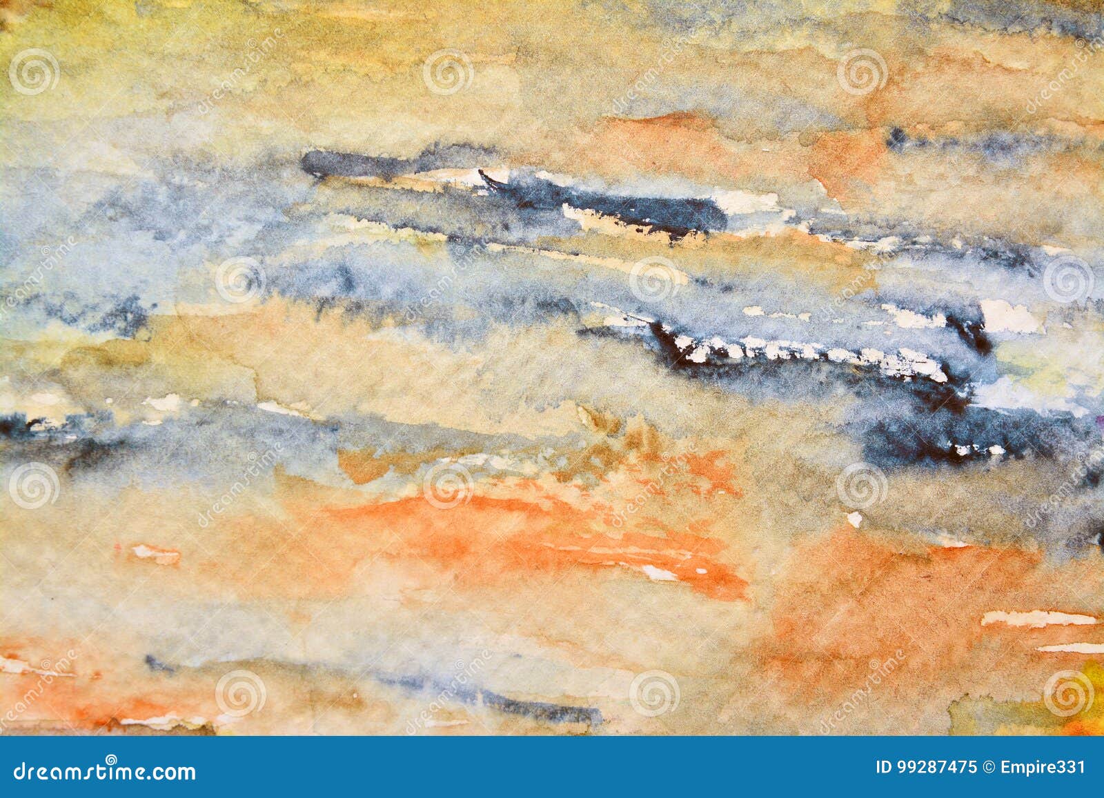 Watercolor painting stock image. Image of texture, abstract - 99287475