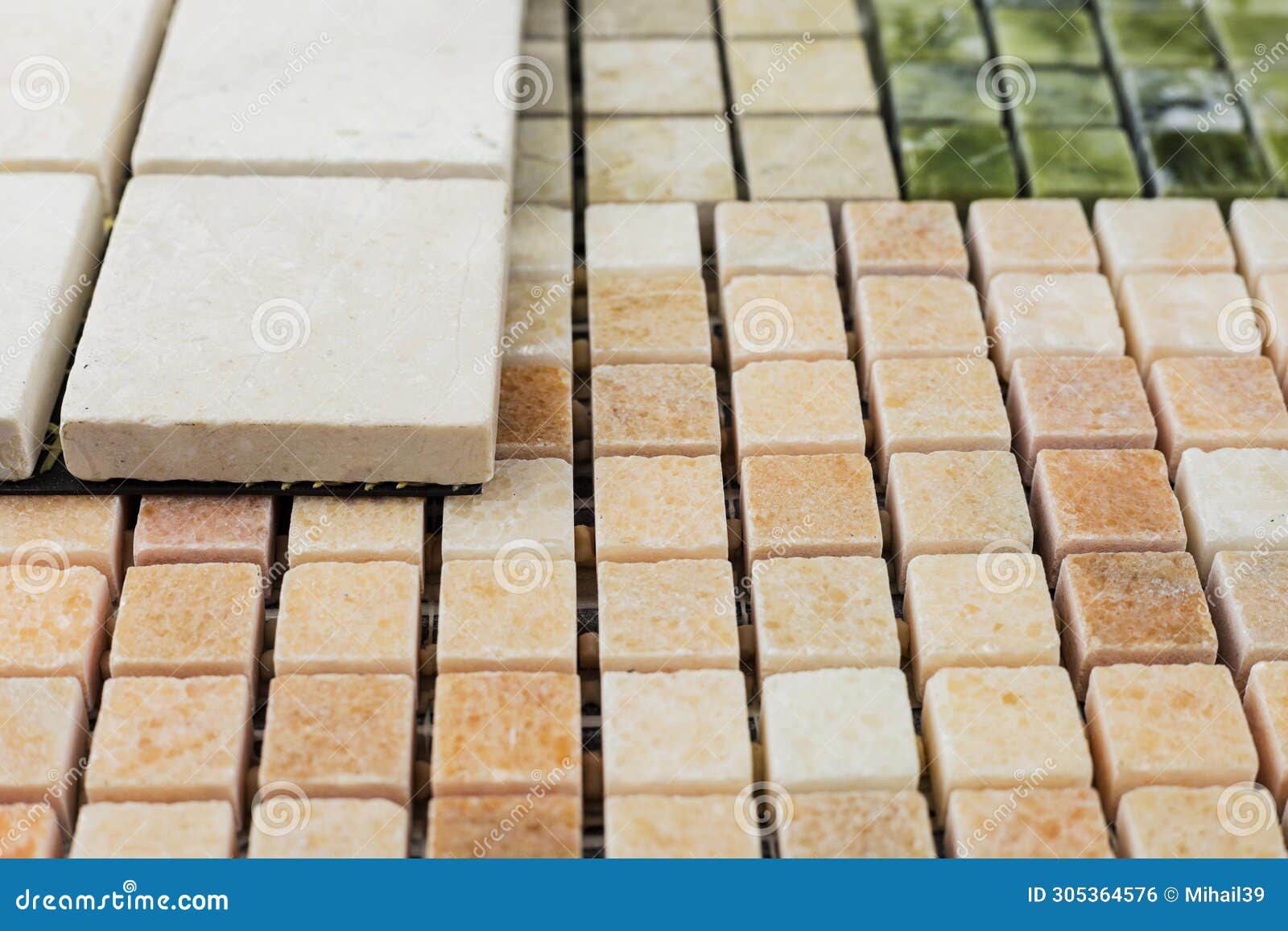 Colored Samples of Ceramic Tiles for Kitchen or Bathroom Interior ...