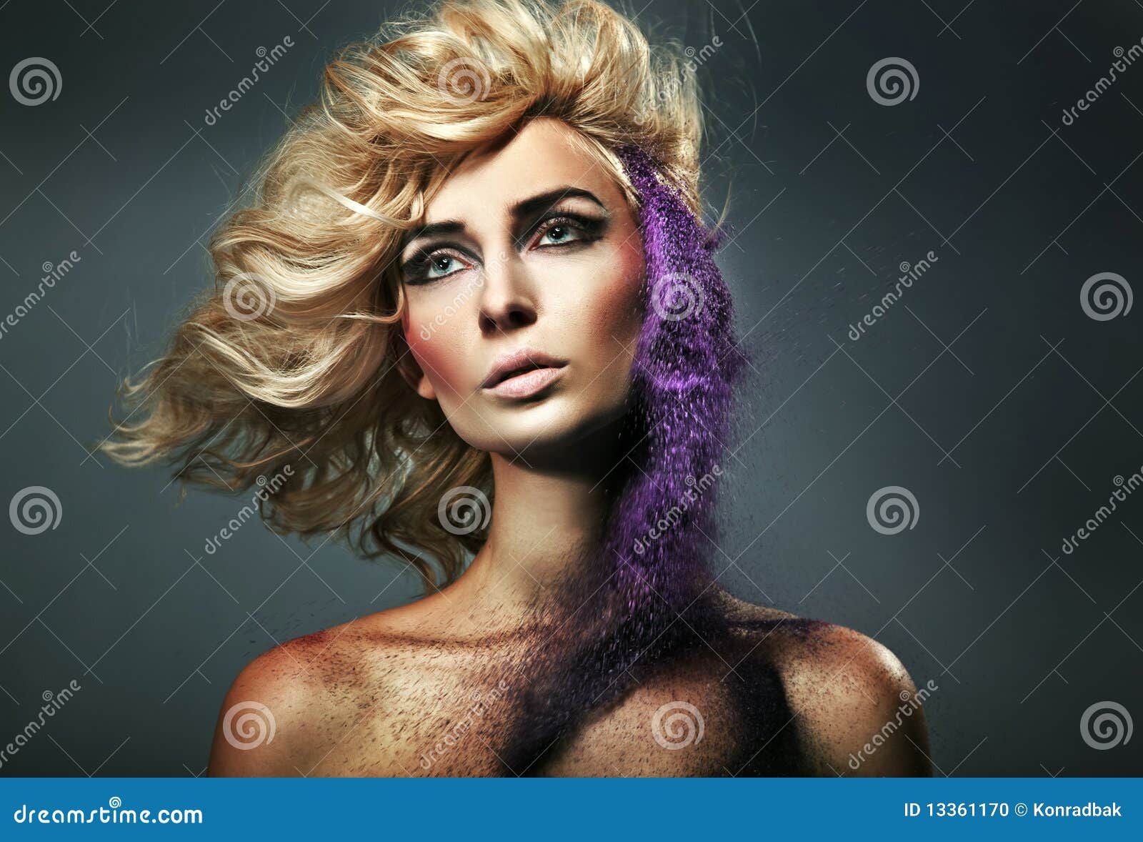 Colored sand stock photo. Image of clothing, portrait - 13361170