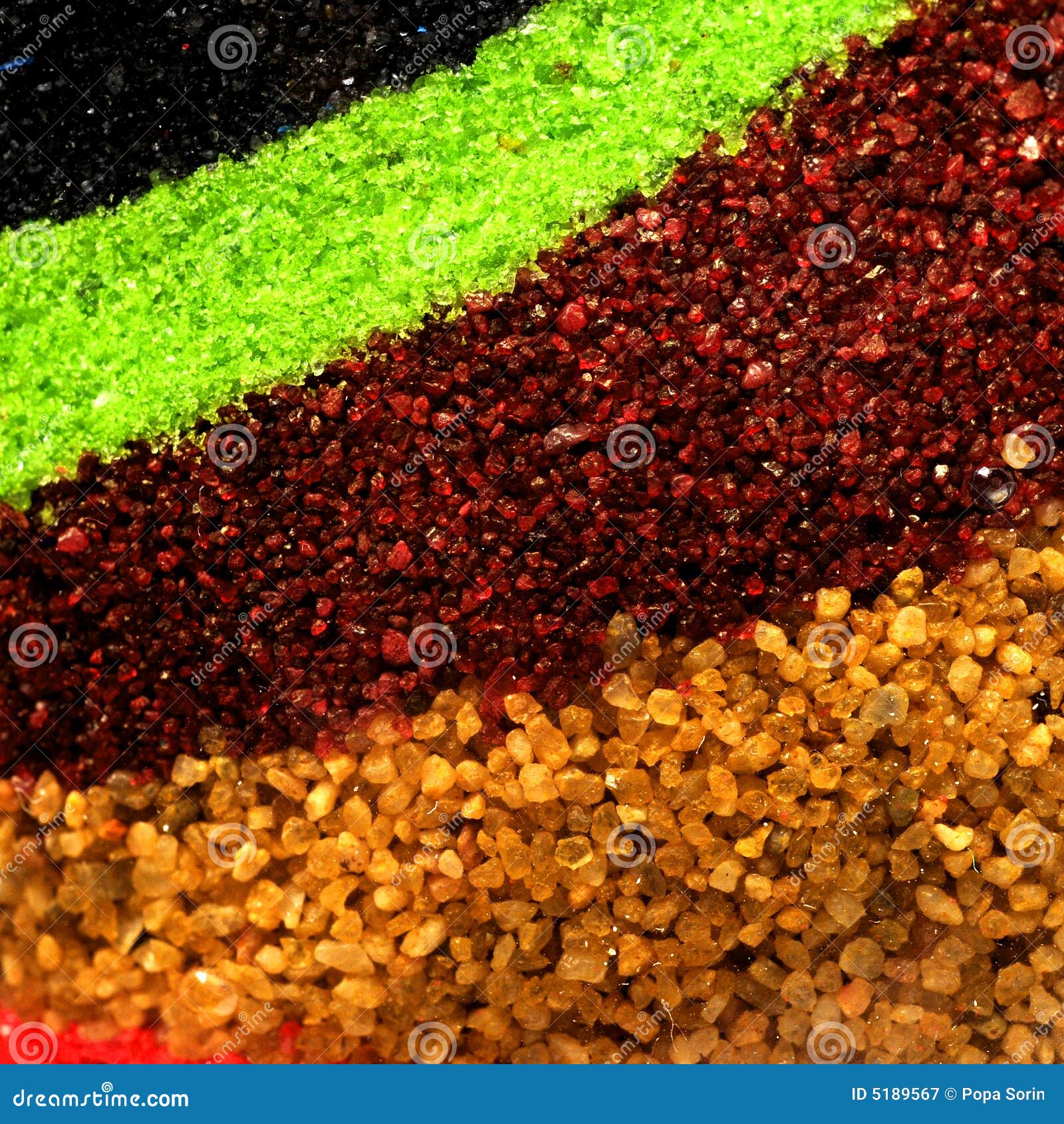 Colored Sand In Makhtesh Katan, Israel Stock Photo | CartoonDealer.com ...