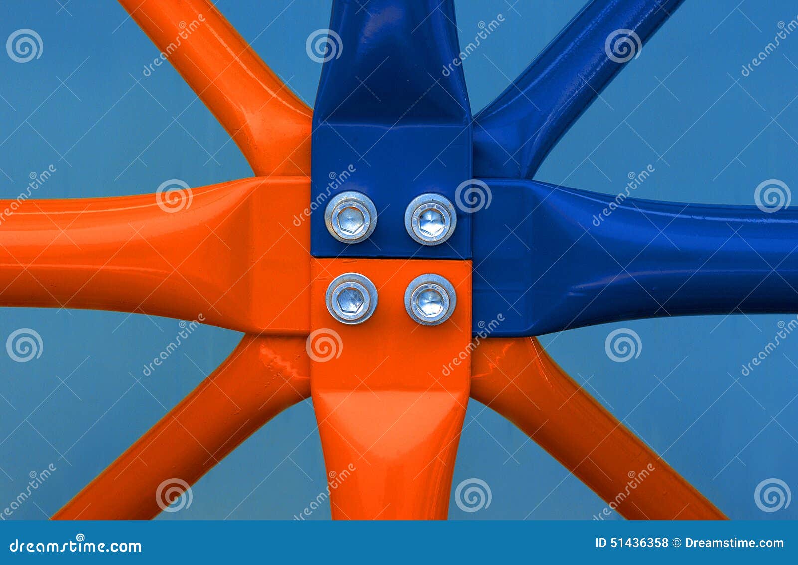 Colored scaffolding stock photo. Image of junction, construction - 51436358