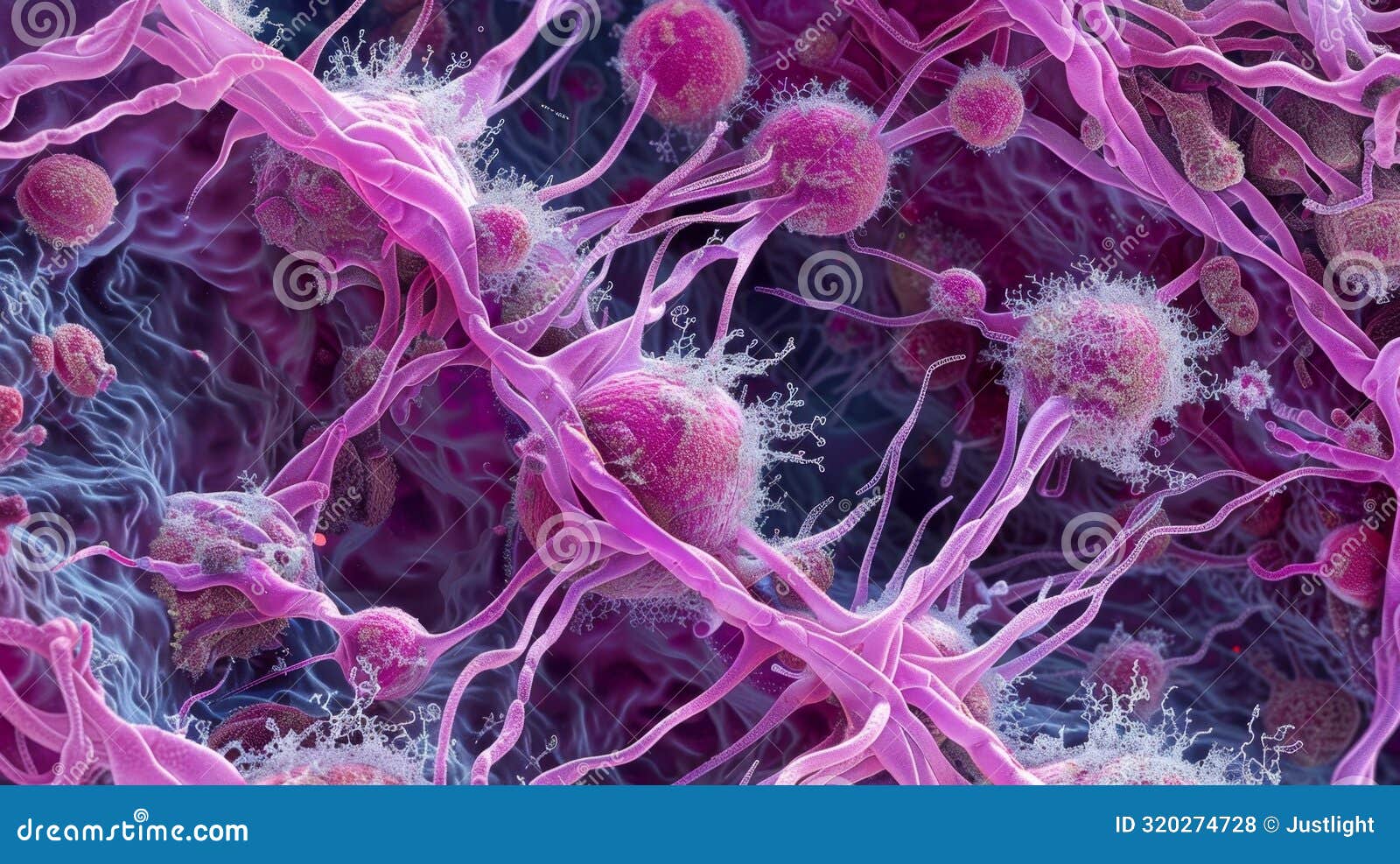 A Colored Scanning Electron Microscope Image Showing the Golgi ...