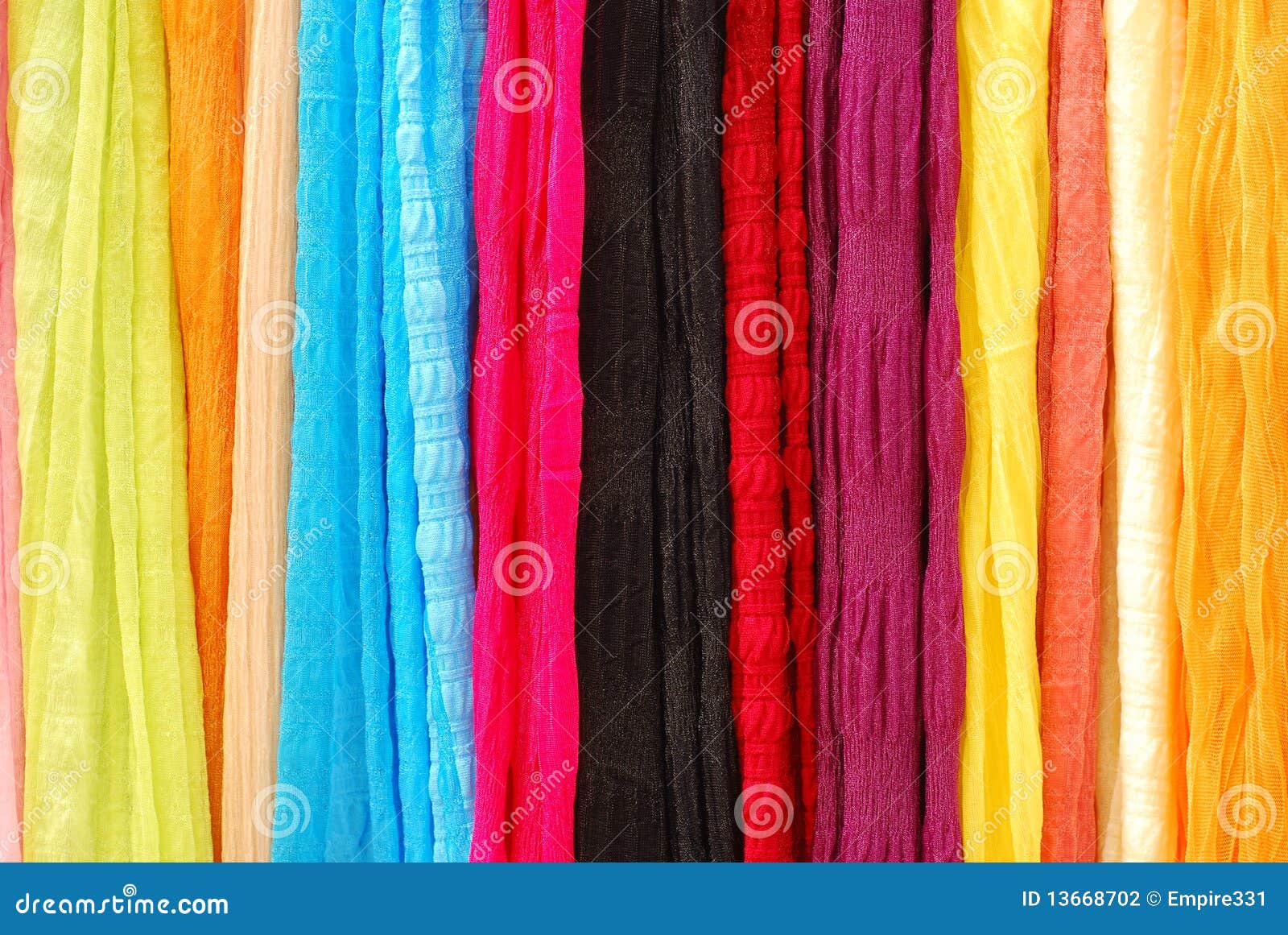 Colored scarfs stock photo. Image of shawls, colored - 13668702