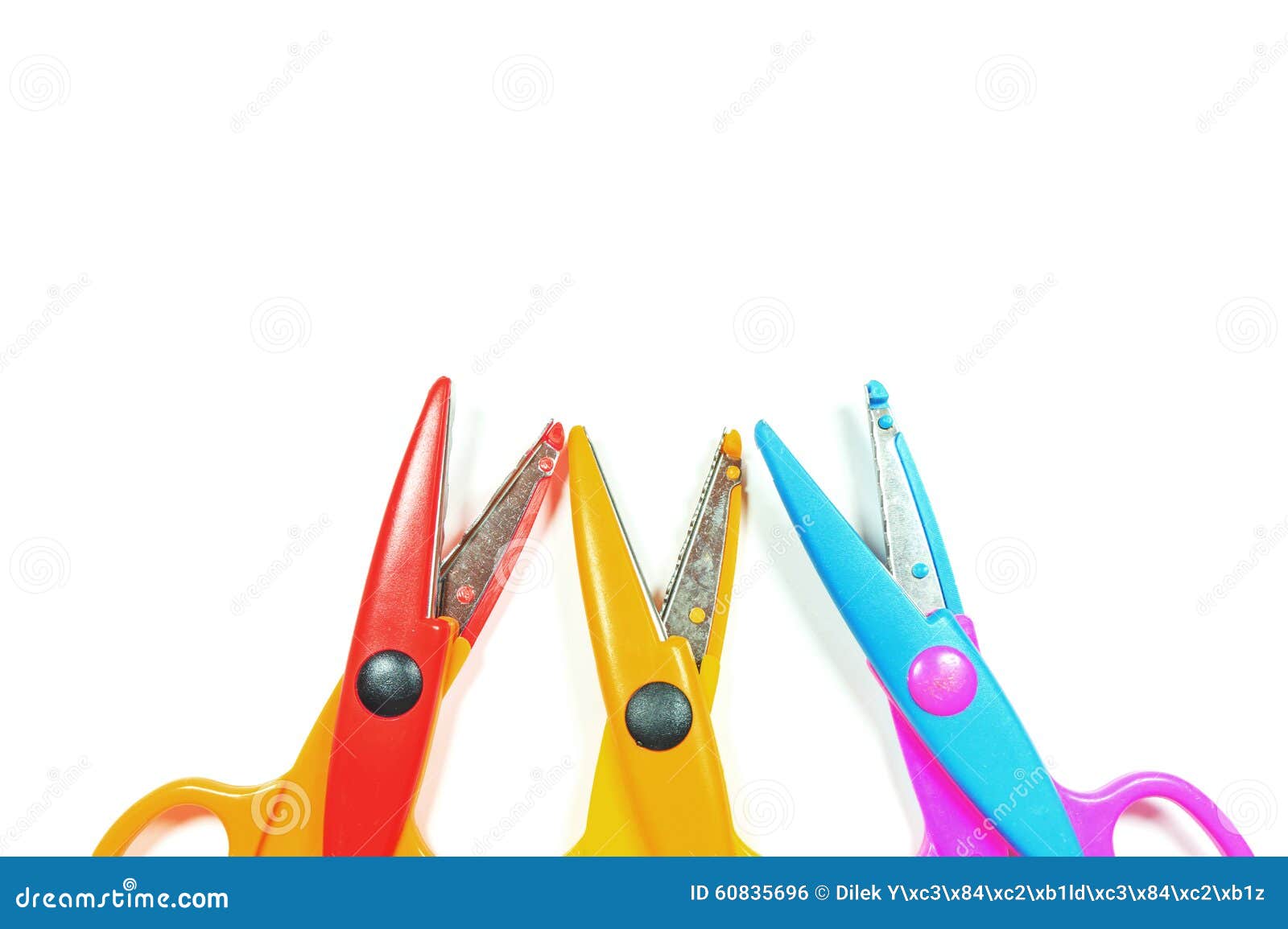 Colored Scissors with stock photo. Image of safety, color - 60835696