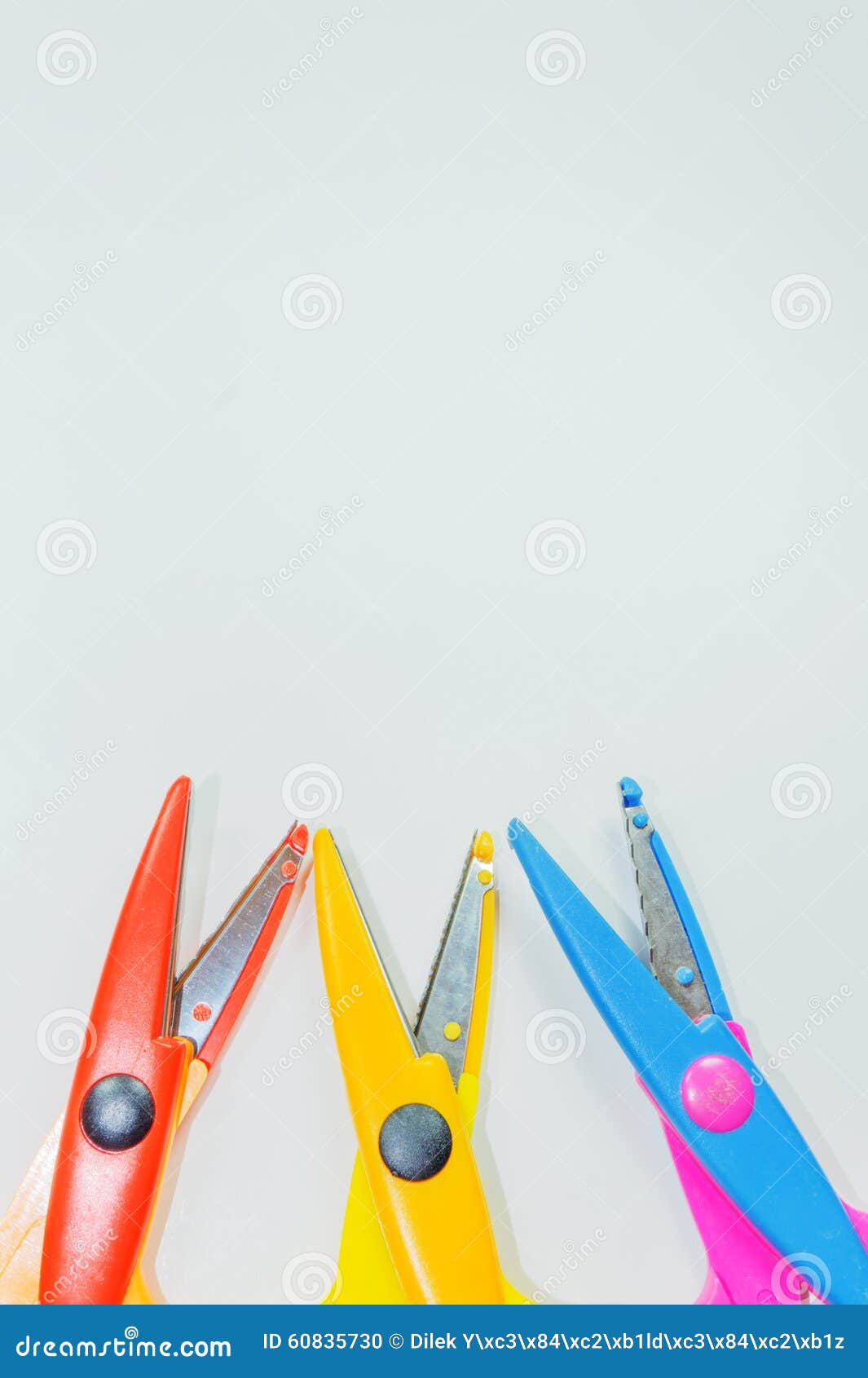 Colored scissors with stock photo. Image of color, beautiful - 60835730