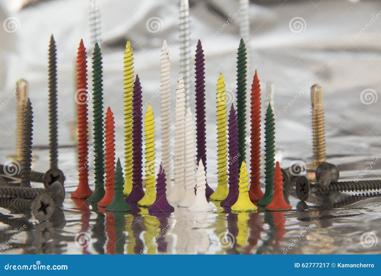 Colored screws stock image. Image of construction, service - 62777217