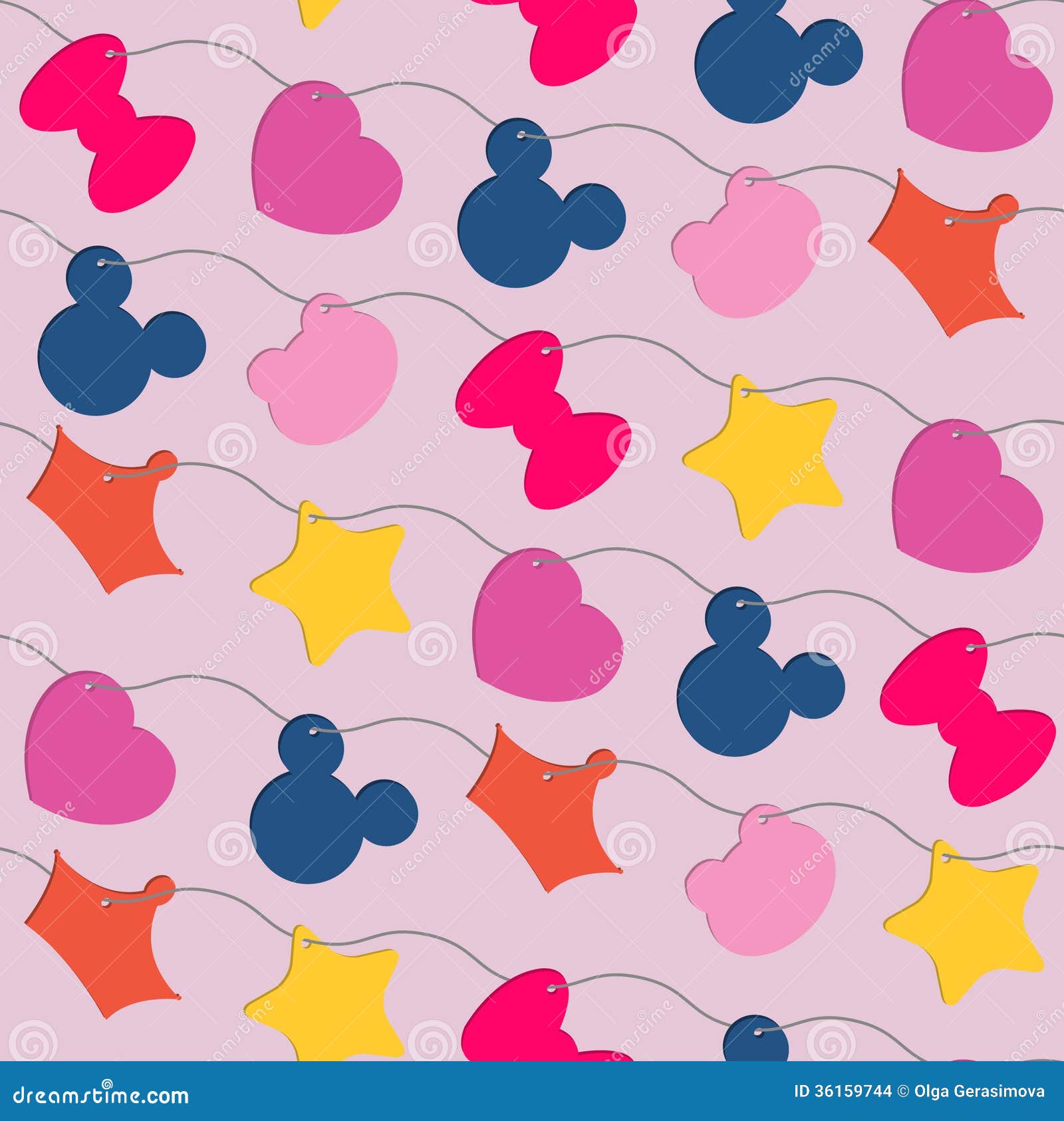 Colored seamless pattern stock vector. Illustration of funky - 36159744