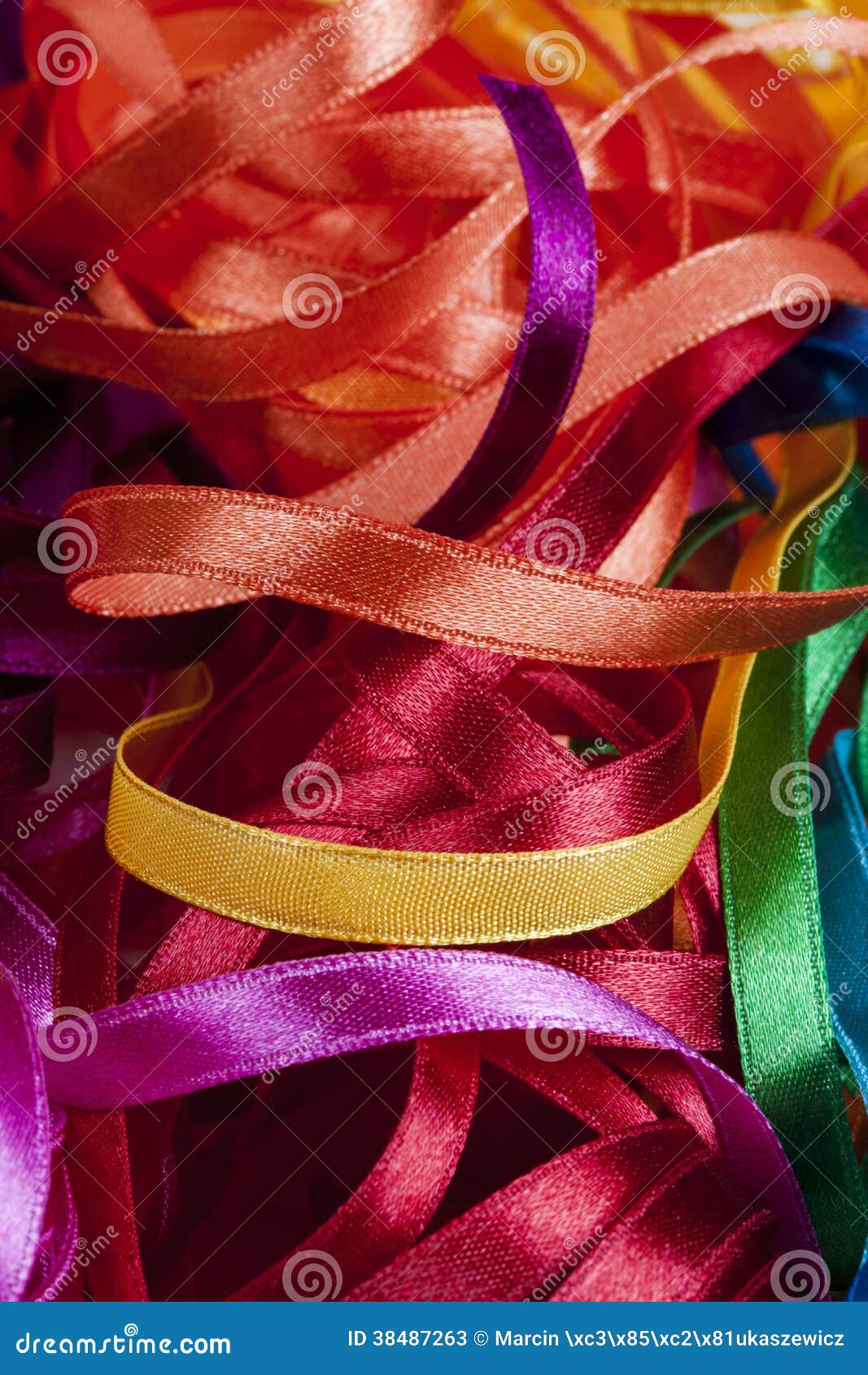 Colored sewing ribbons stock image. Image of textile - 38487263