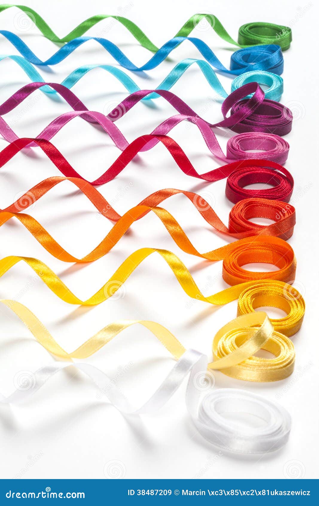 Colored sewing ribbons stock image. Image of sewing, blue - 38487209
