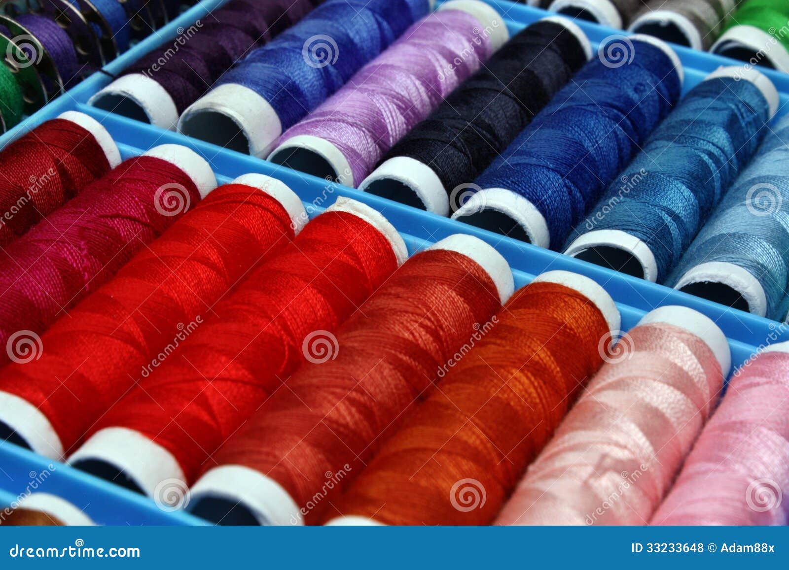 Colored sewing thread stock photo. Image of clothes, crafts - 33233648