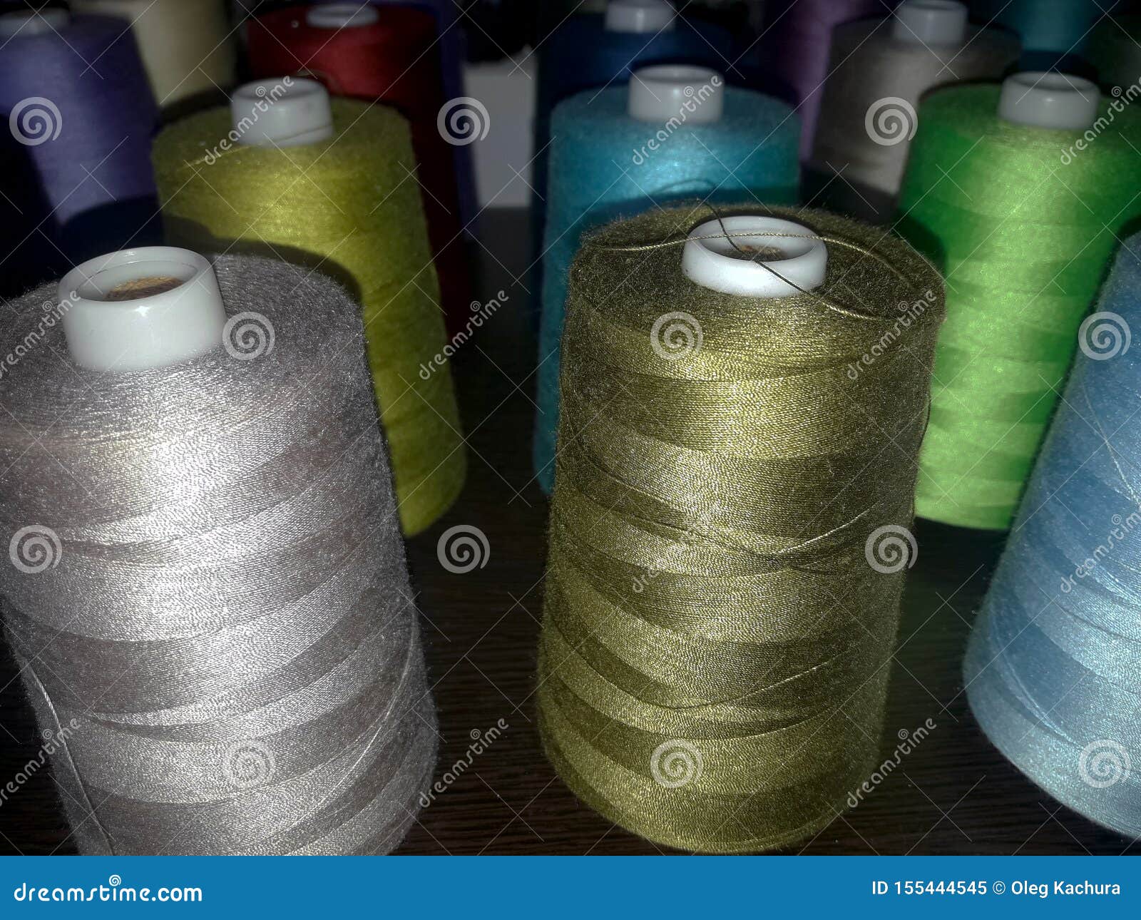 Colored Sewing Threads on a Storeâ€™s Sail Stock Image - Image of craft ...