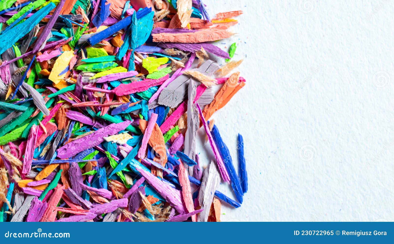 Colored Shavings from Pencil Sharpening, Background or Texture Stock ...