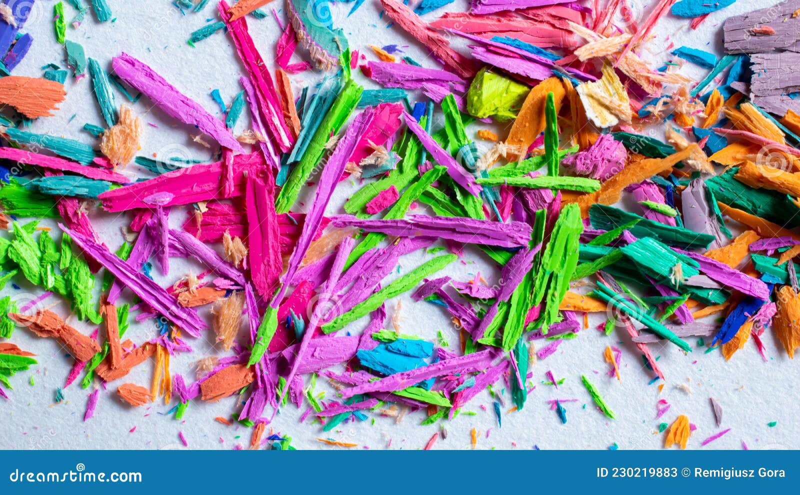 Colored Shavings from Pencil Sharpening, Background or Texture Stock ...