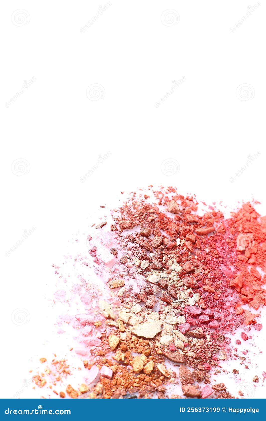 Colored Eye Shadow Set, Broken Sample Stock Image - Image of crushed ...