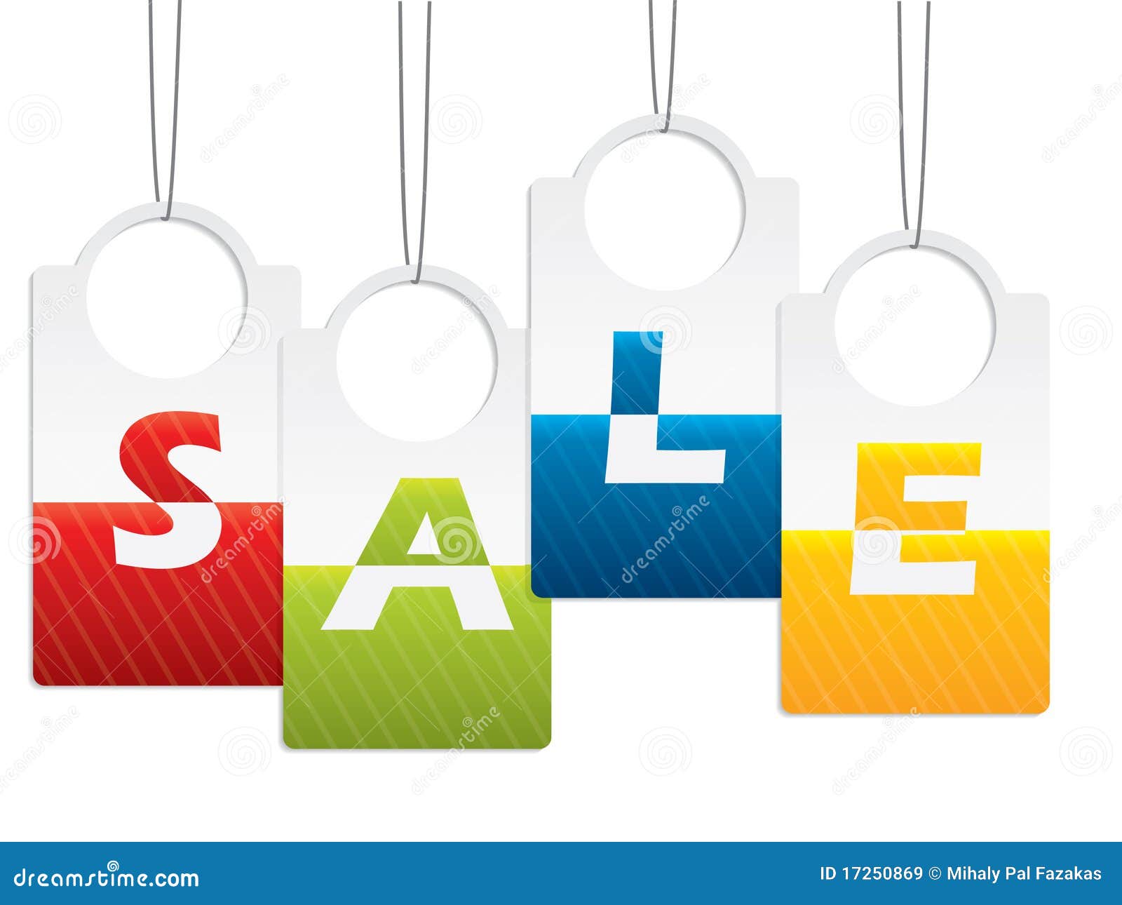 Colored shopping labels stock vector. Illustration of label - 17250869