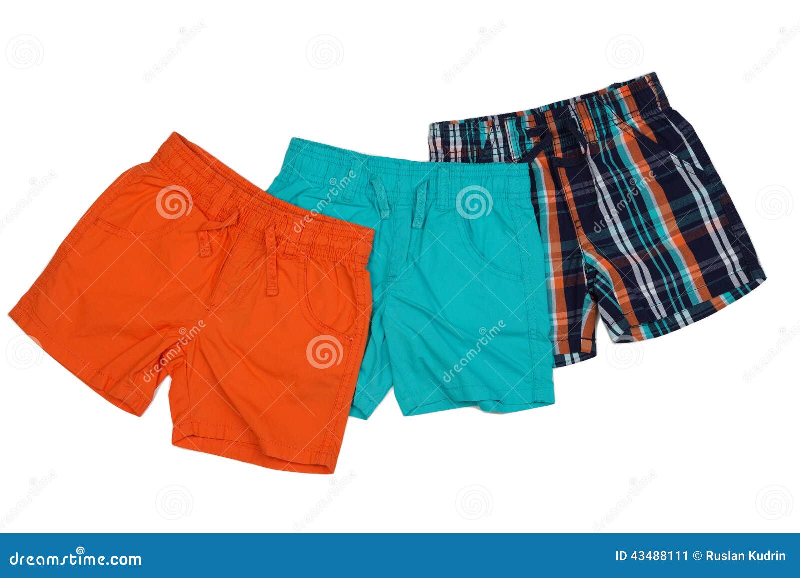 Colored shorts stock image. Image of shorts, textile - 43488111