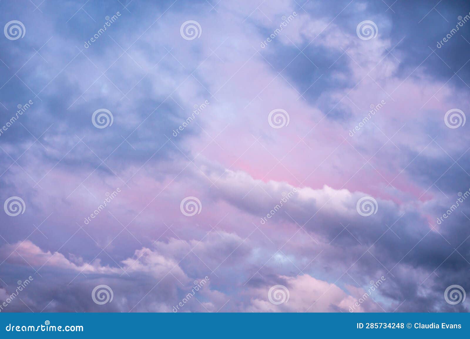 Colored sky with clouds stock photo. Image of weather - 285734248