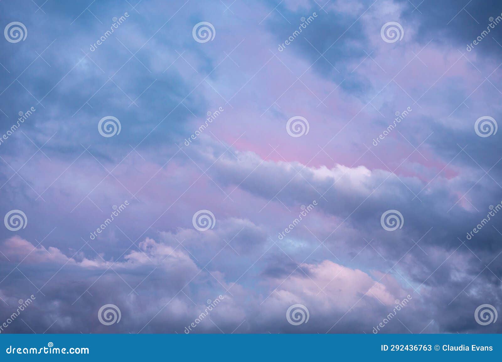 Colored sky with clouds stock image. Image of cloud - 292436763