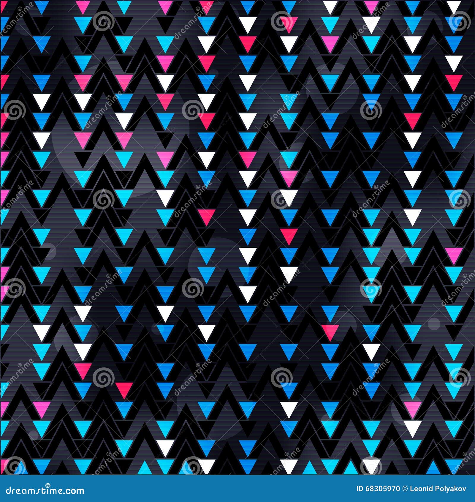 Colored Small Polygons on a Black Background Stock Vector ...