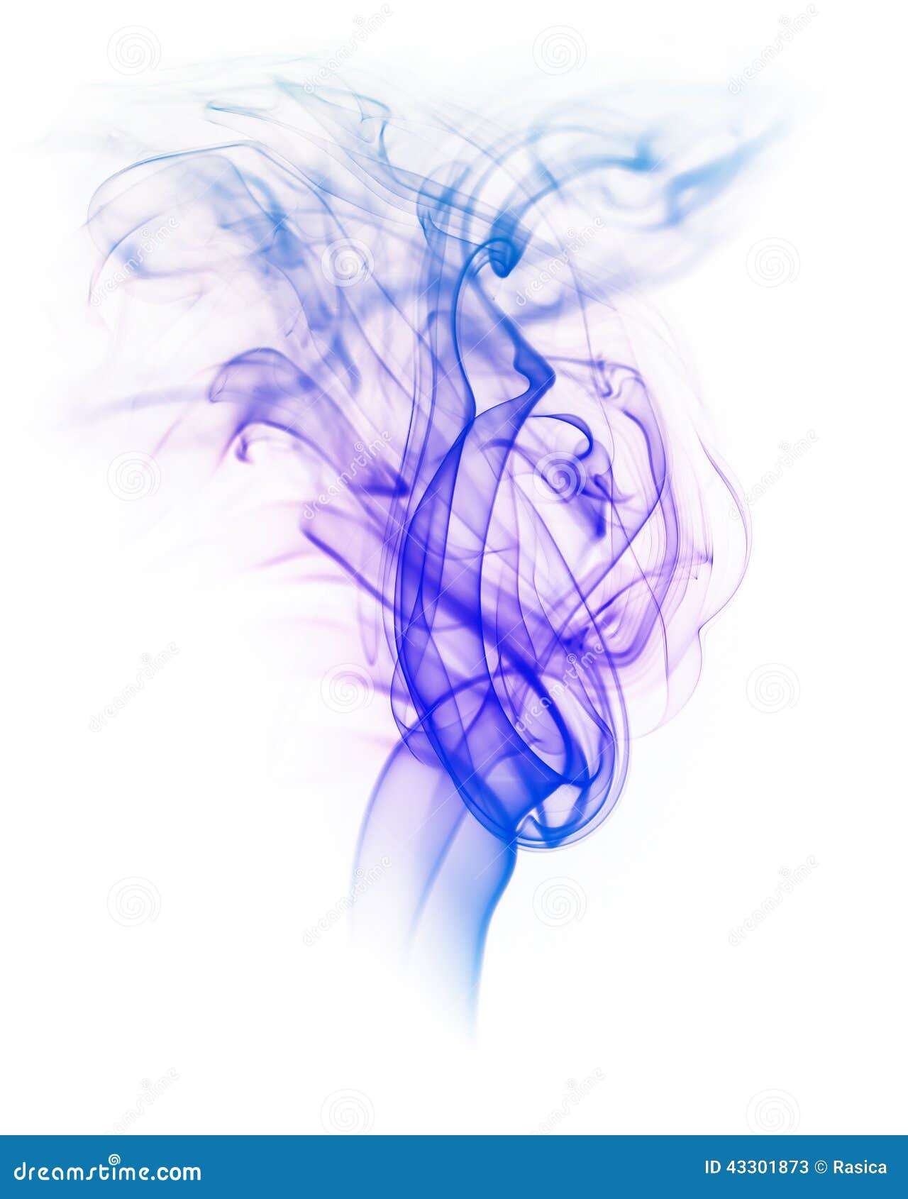 Colored Smoke White Background