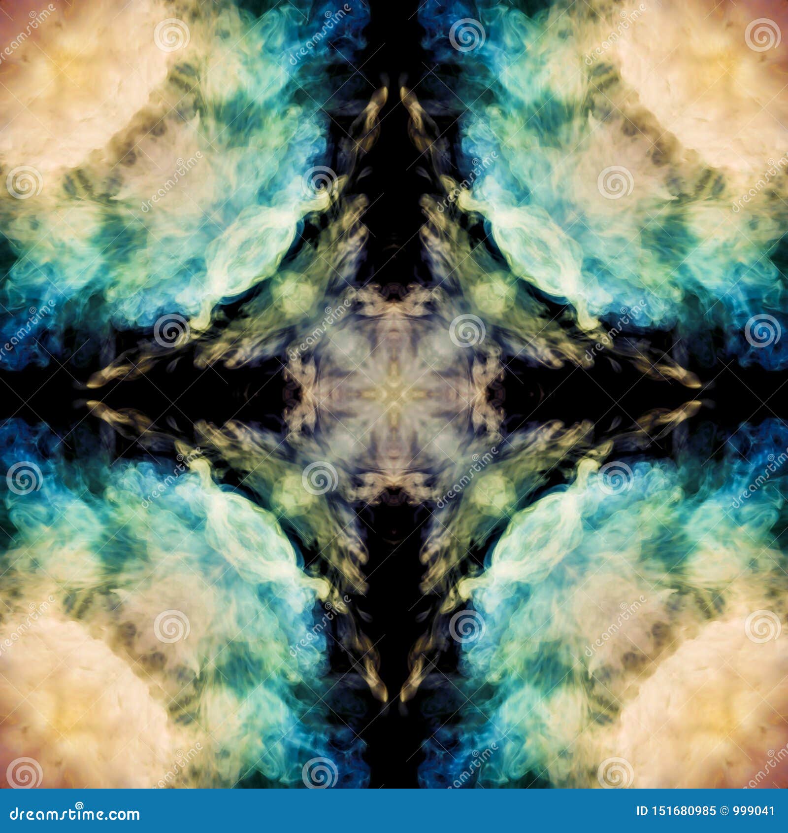 Colored Smoke Seamless Geometric Pattern Stock Illustration ...