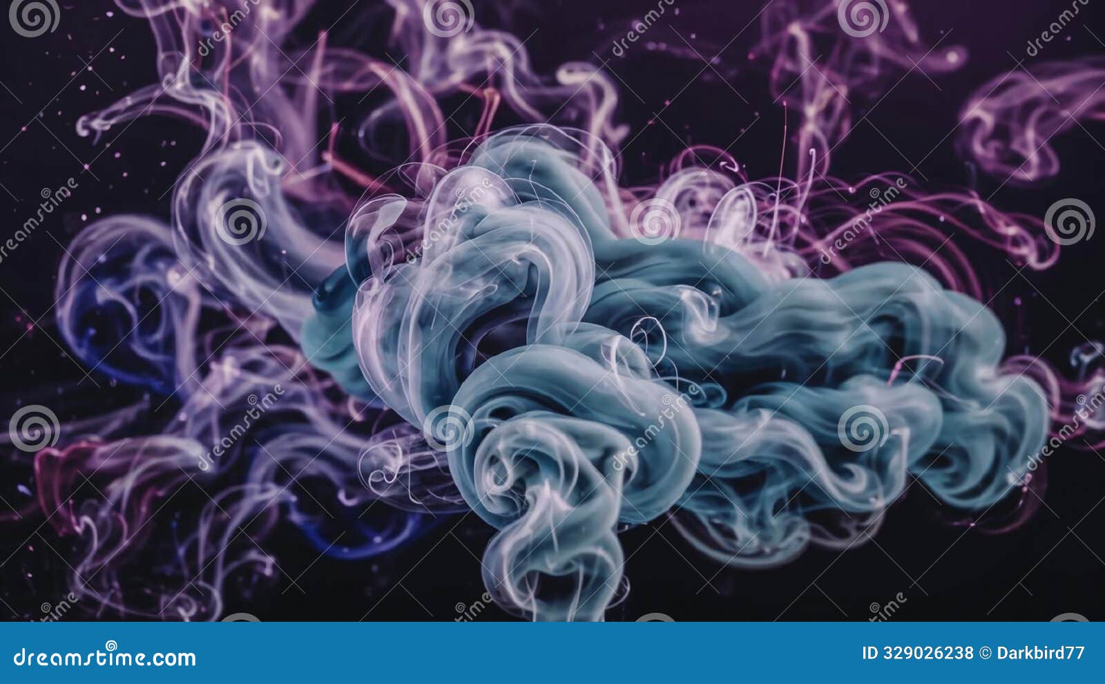 Colored Smoke Textures Create an Abstract, Vibrant Scene Against a Dark ...