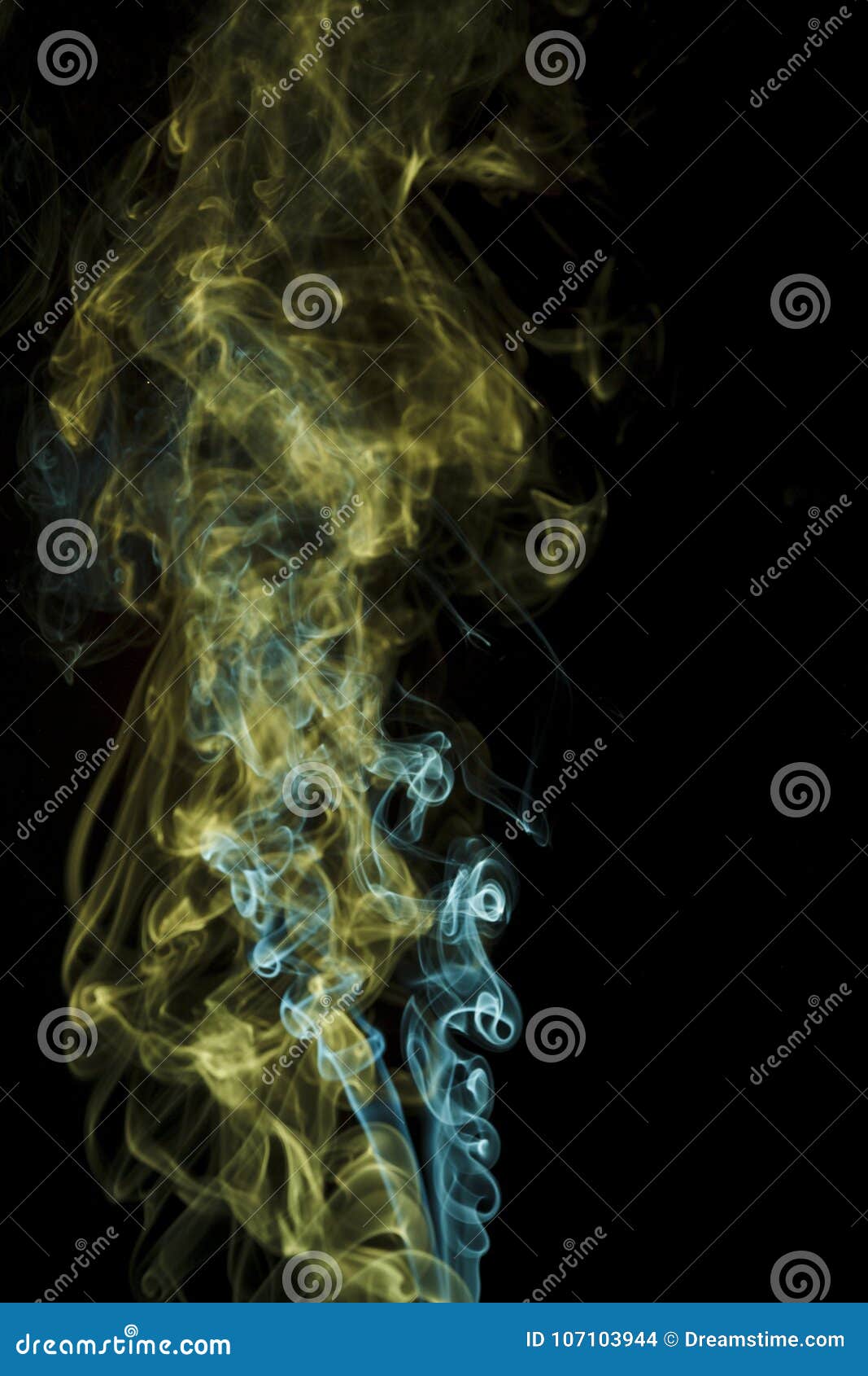 Colored smoke trails stock photo. Image of effect, burning - 107103944