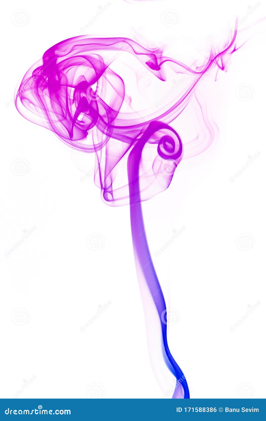 Colored Smoke on White Background Stock Photo - Image of colorful ...