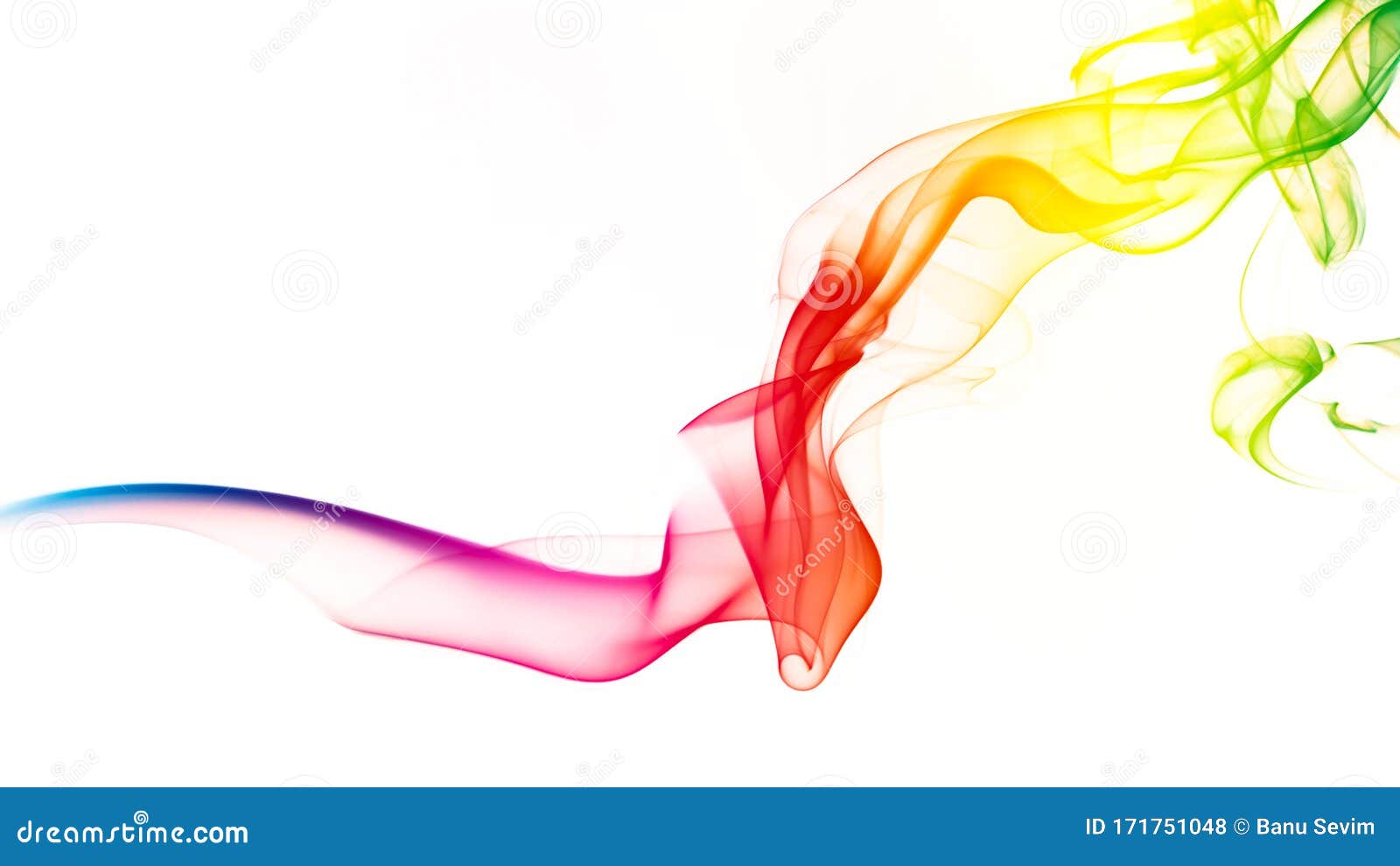 Colored Smoke on White Background Stock Photo - Image of effect, detail ...