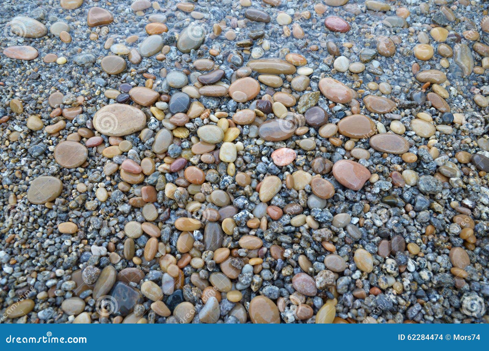 Colored Smooth Stones Polished by Baikal Lake Skillfully Stock Photo ...